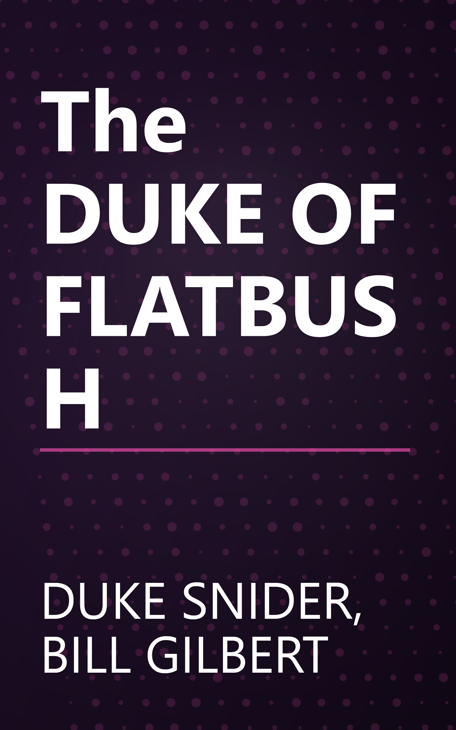 The DUKE OF FLATBUSH book cover