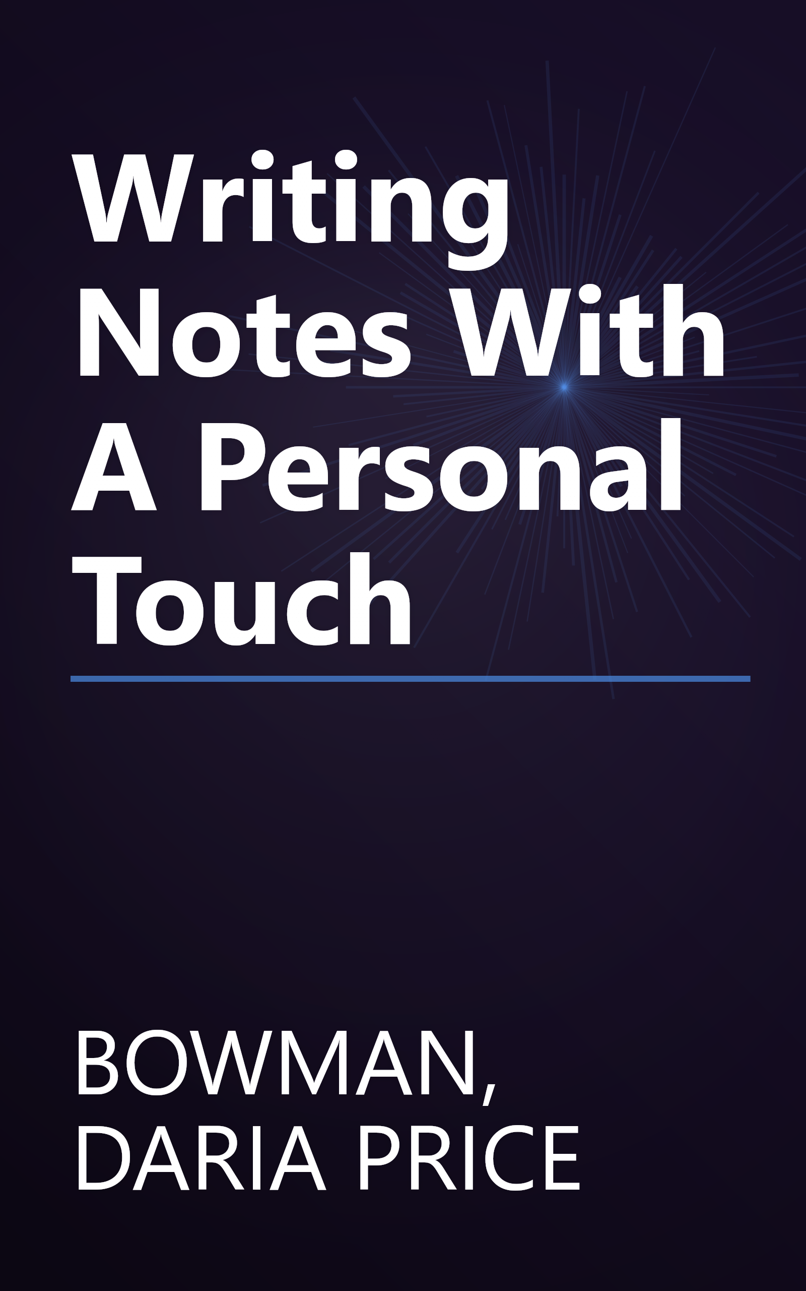 Writing Notes With A Personal Touch book cover