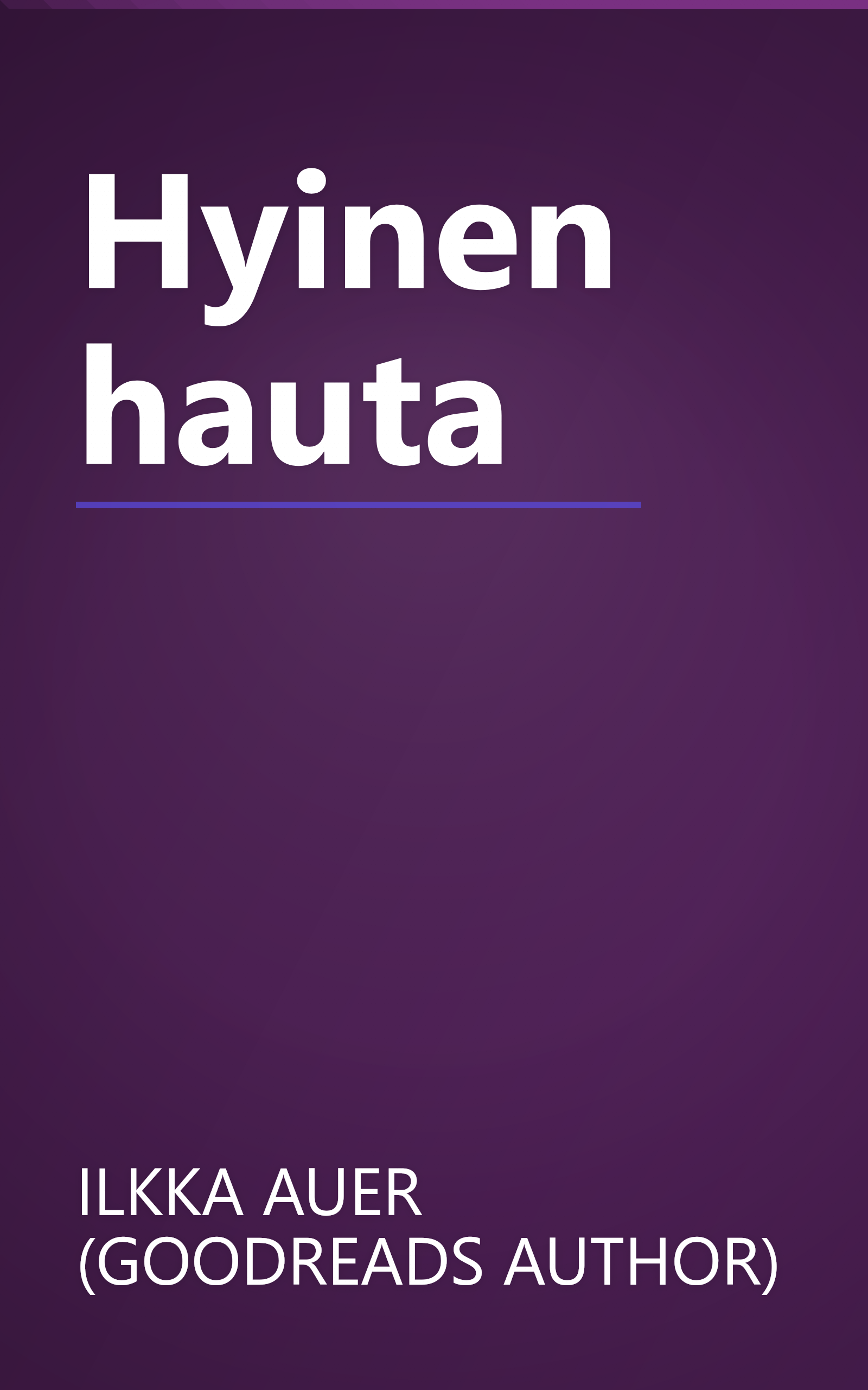Hyinen hauta book cover