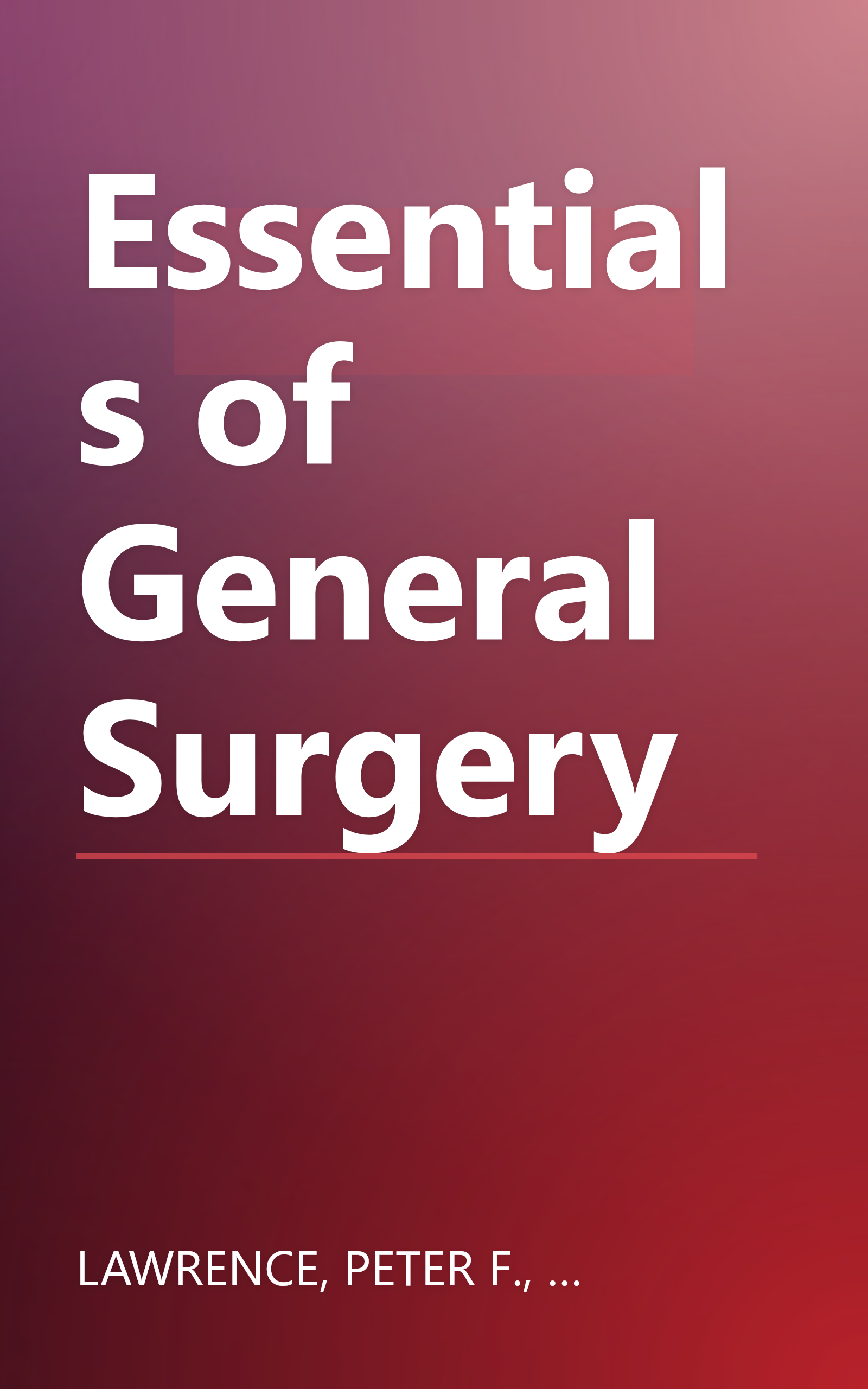 Essentials of General Surgery book cover