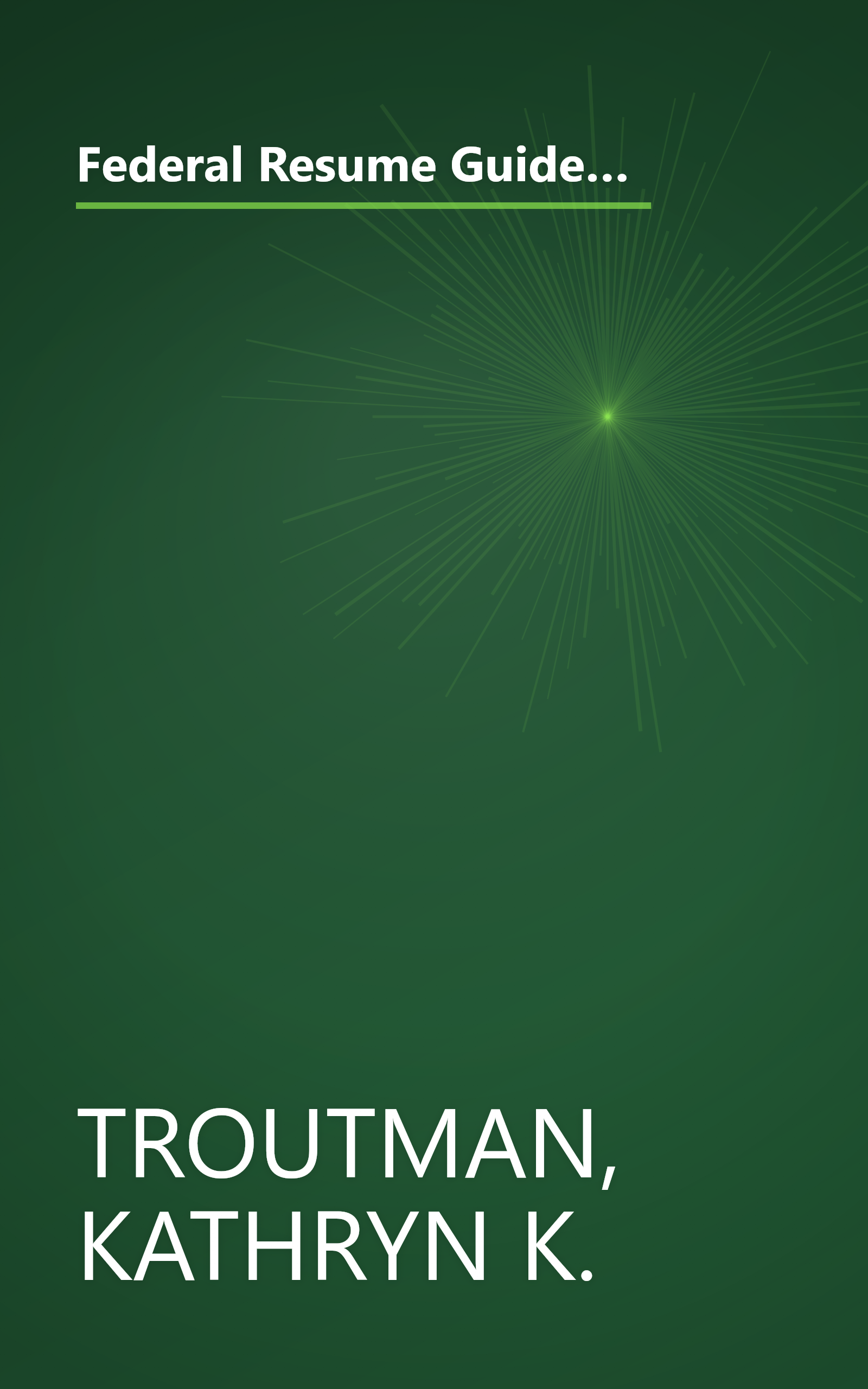 Federal Resume Guidebook: Write a Winning Federal Resume to Get in, Get Promoted, and Survive in a Government Career! 3rd Edition book cover