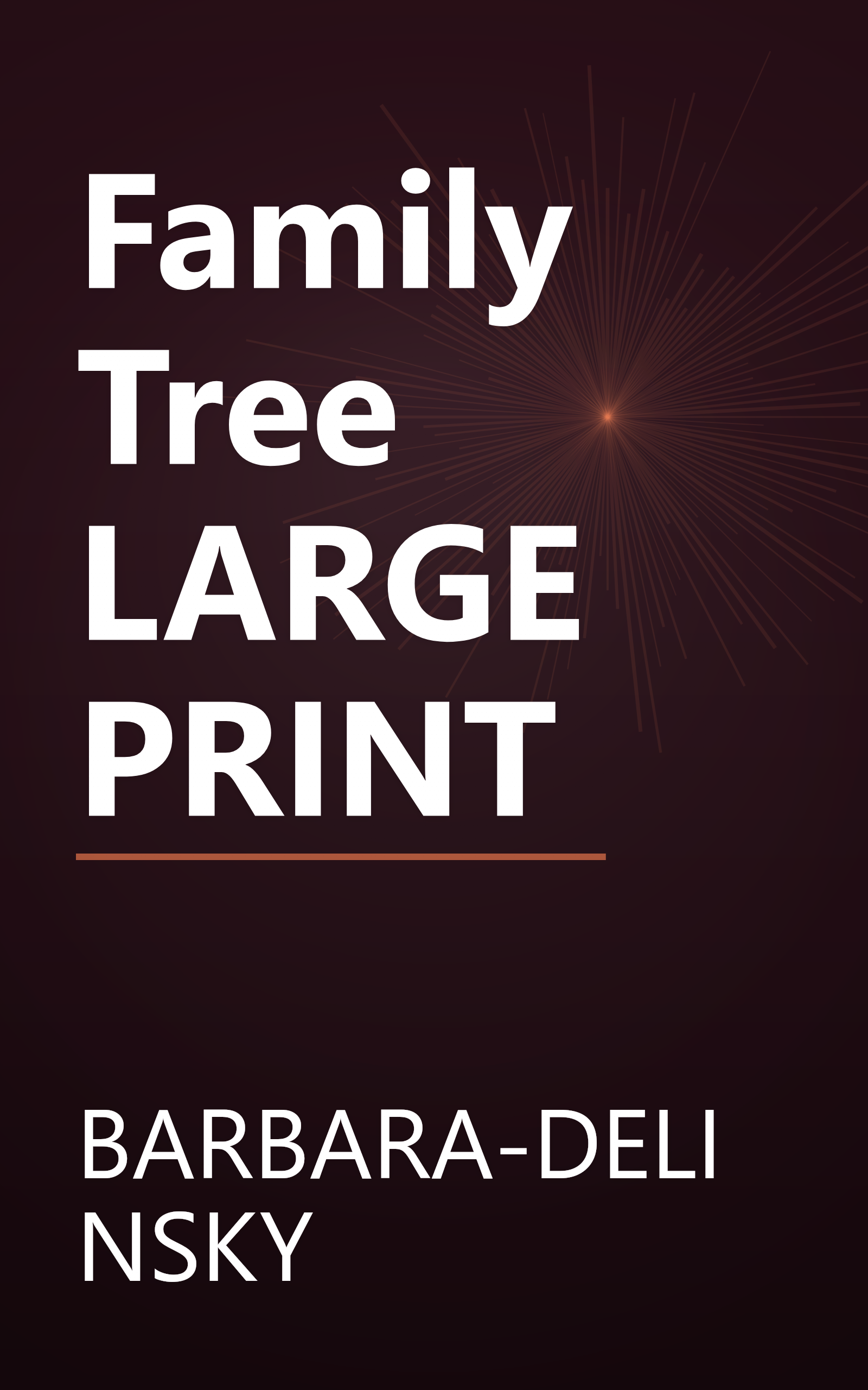 Family Tree LARGE PRINT book cover