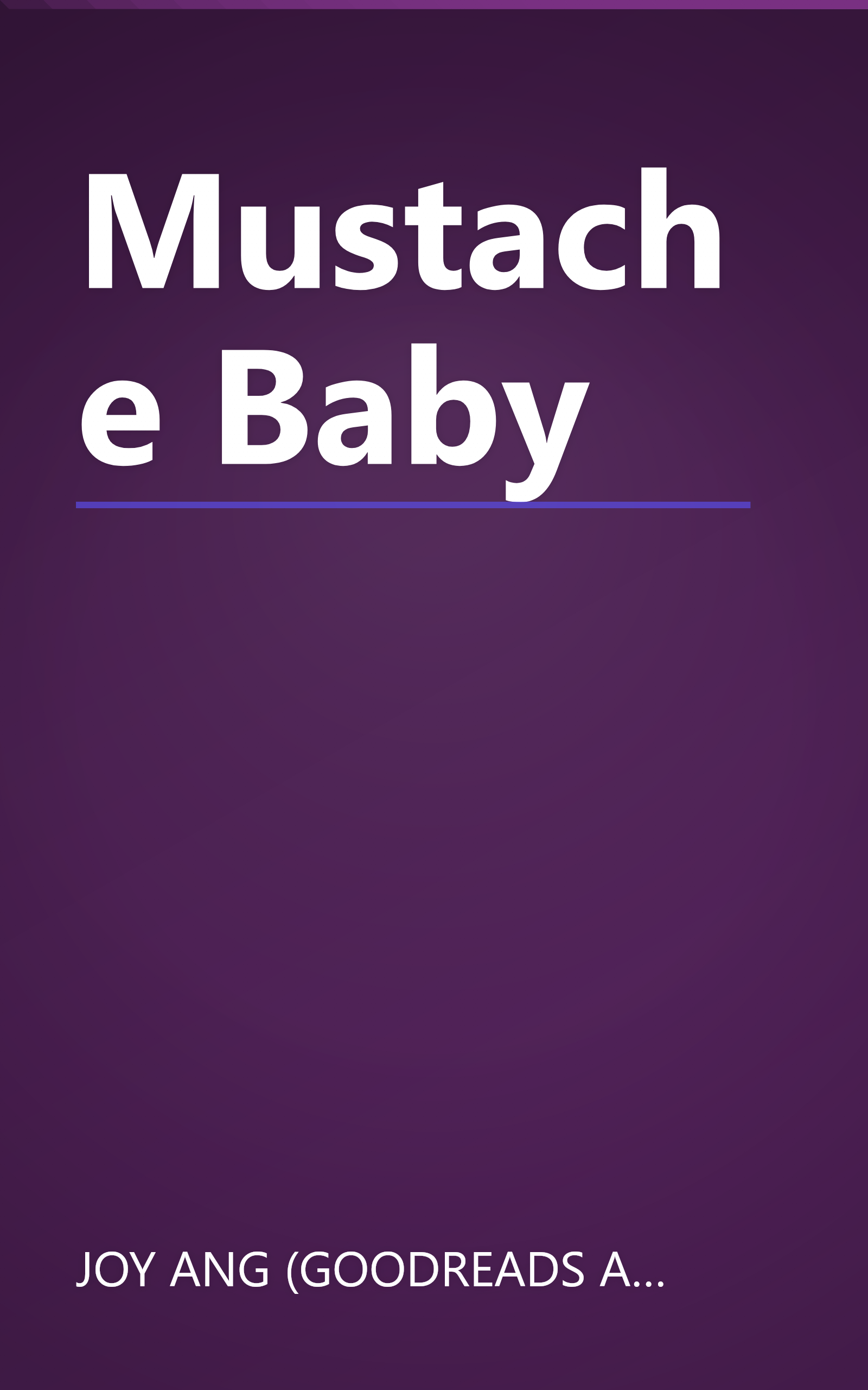 Mustache Baby book cover