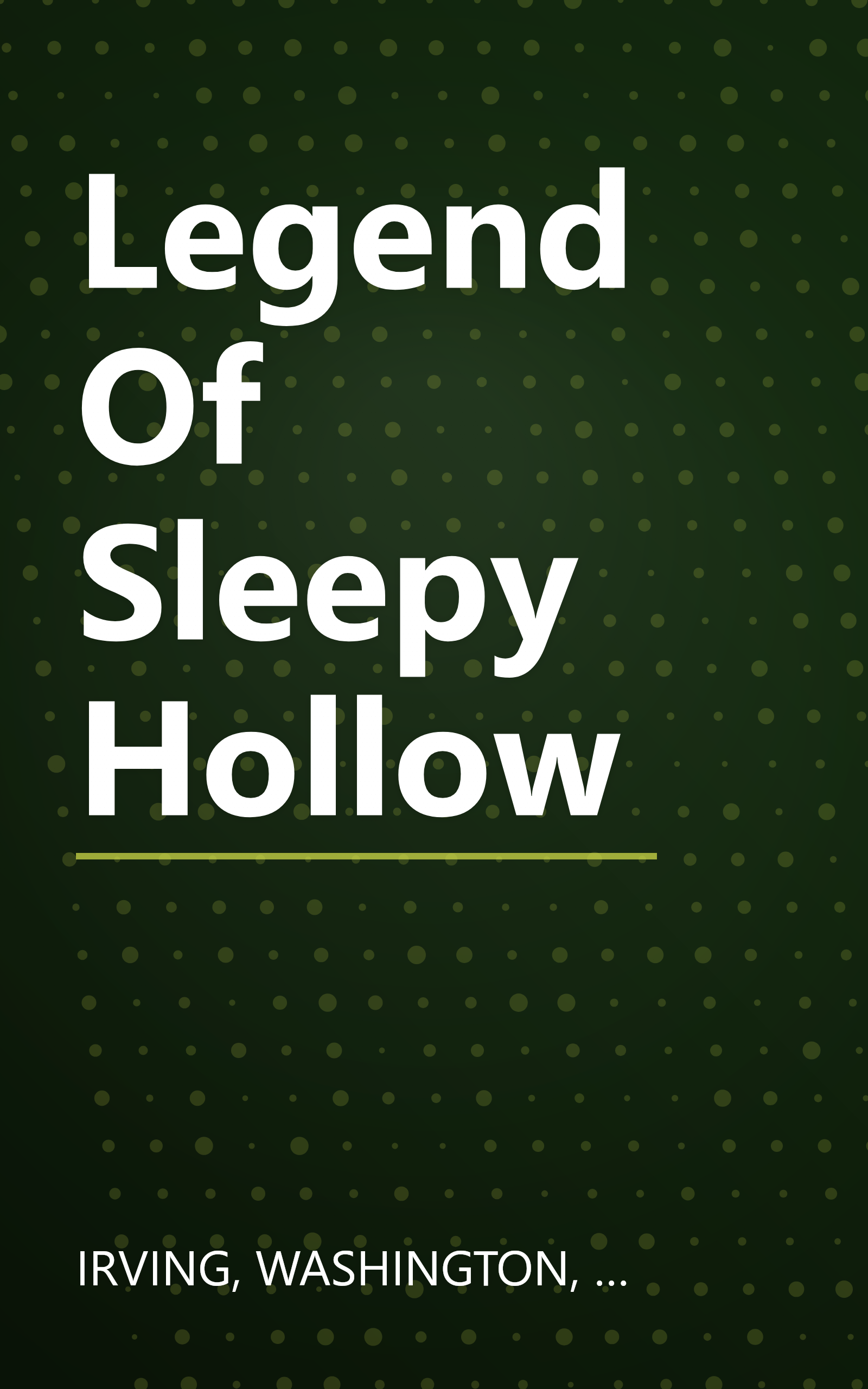 Legend Of Sleepy Hollow book cover