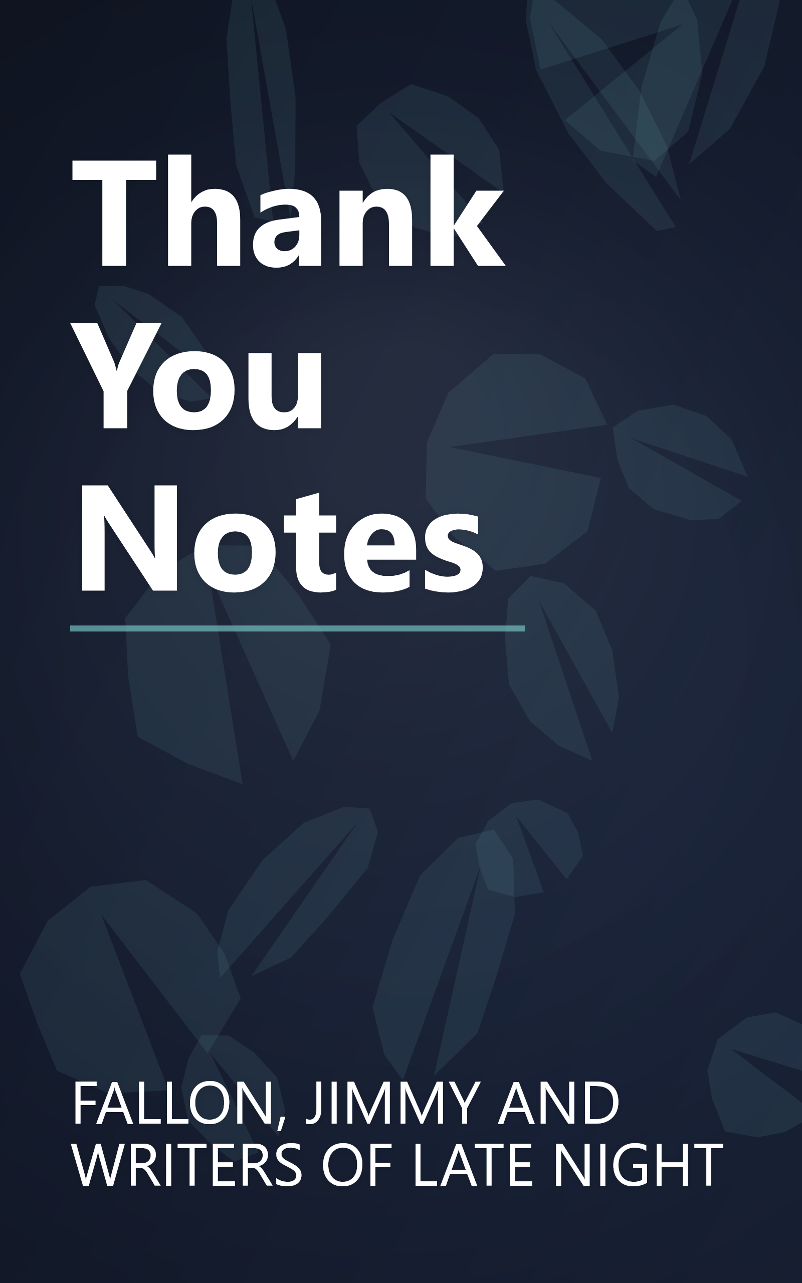 Thank You Notes book cover
