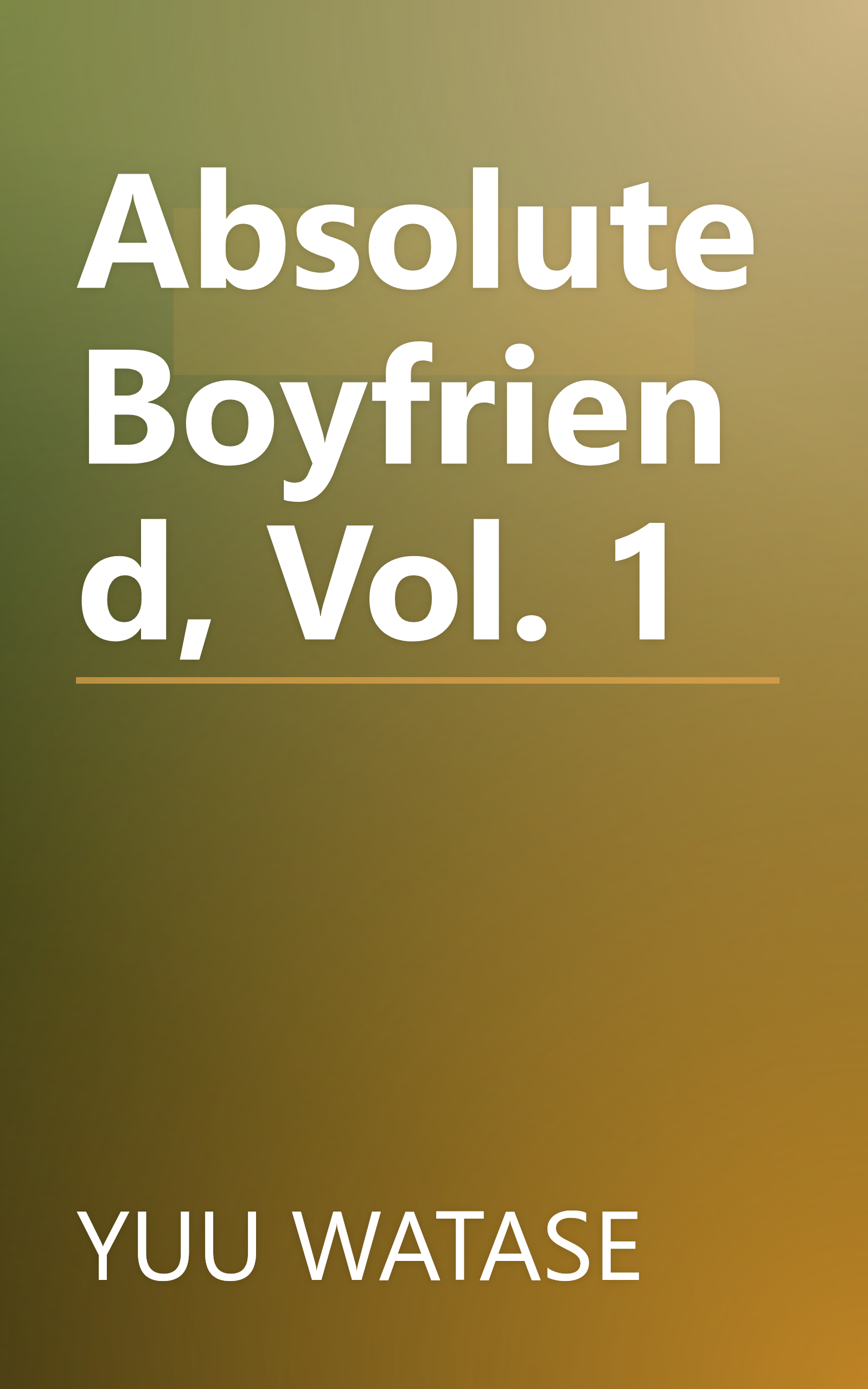 Absolute Boyfriend, Vol. 1 book cover