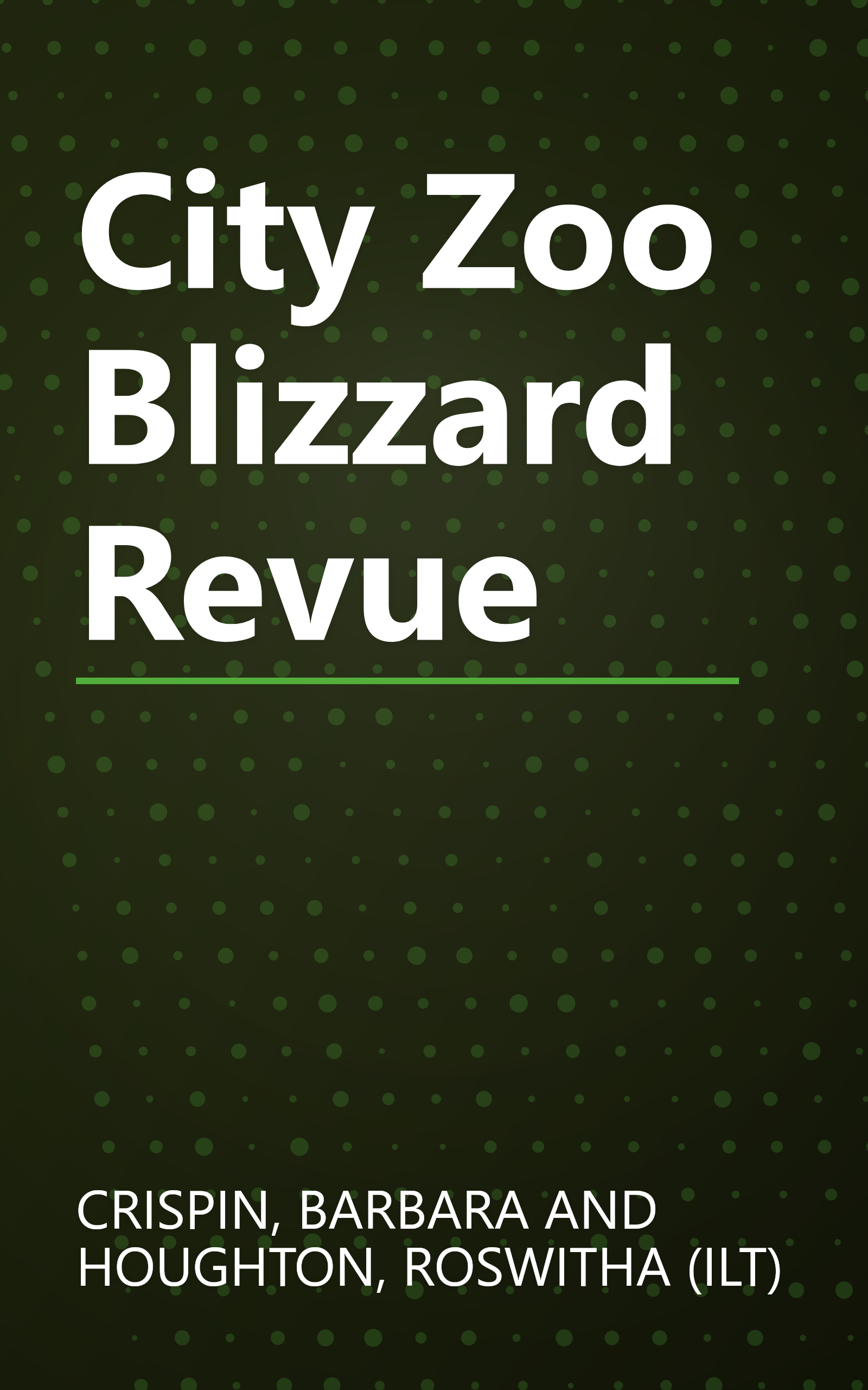 City Zoo Blizzard Revue book cover