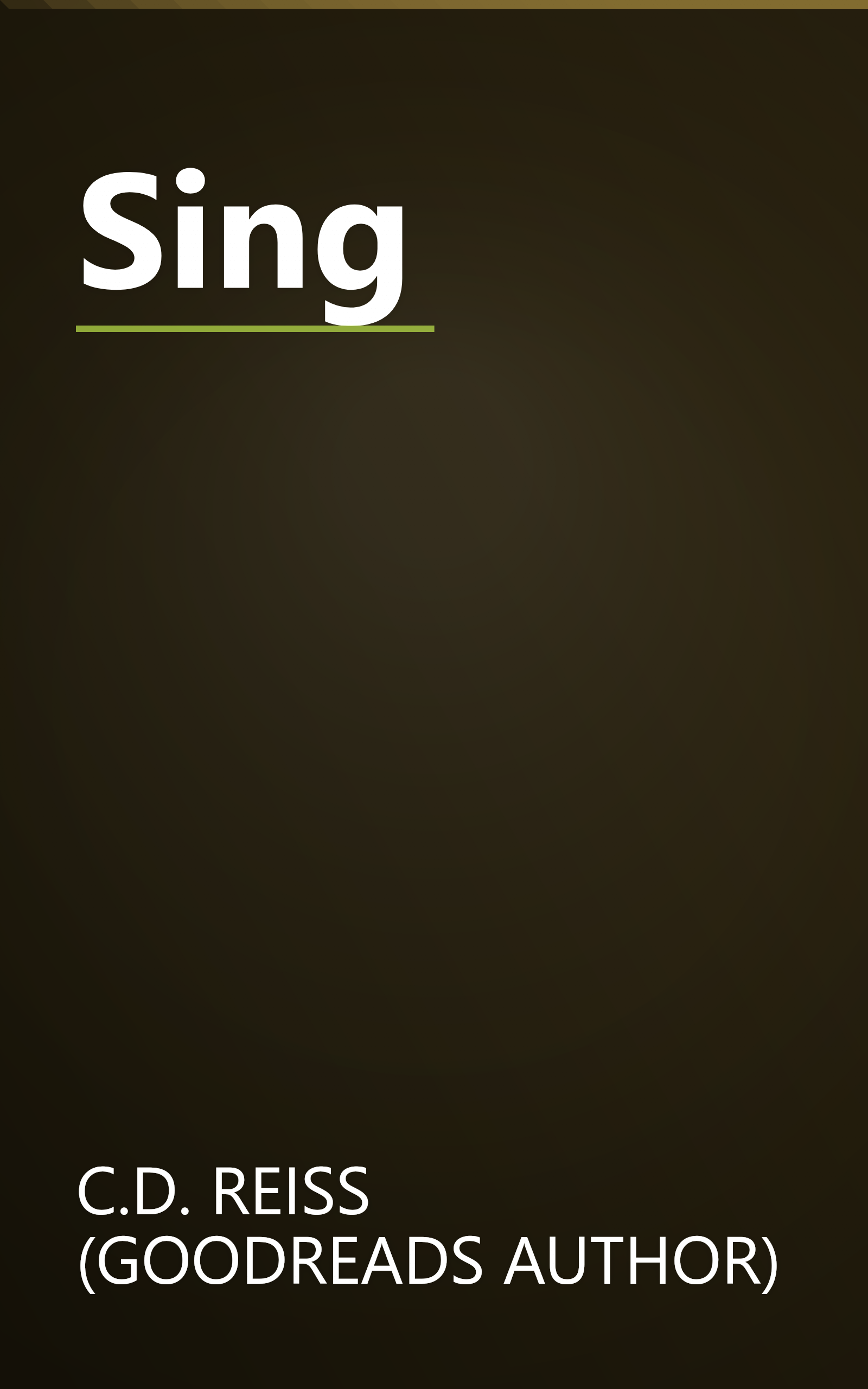 Sing book cover