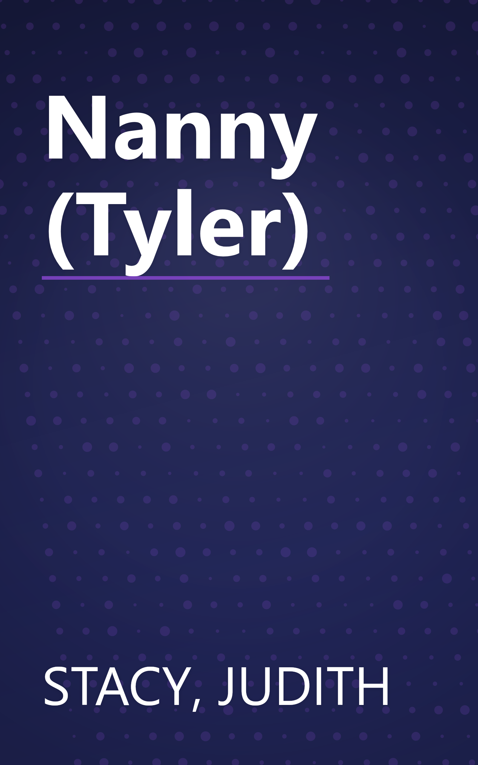 Nanny (Tyler) book cover