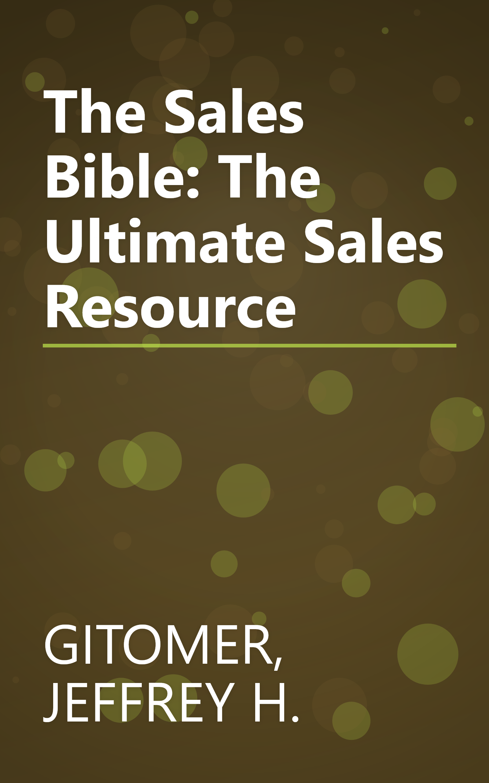 The Sales Bible: The Ultimate Sales Resource book cover