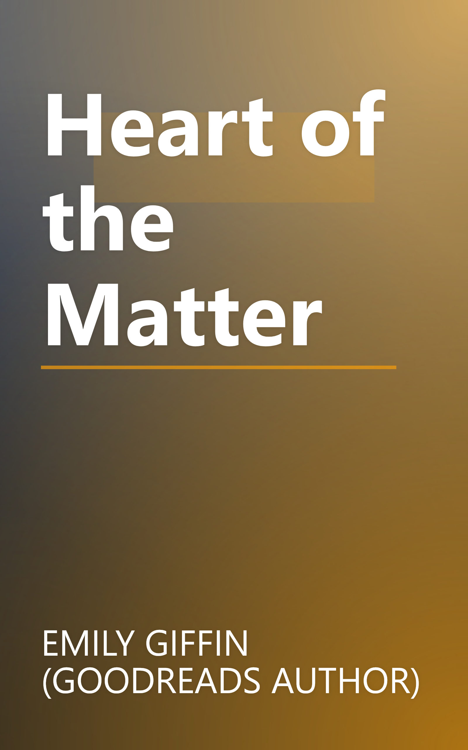 Heart of the Matter book cover