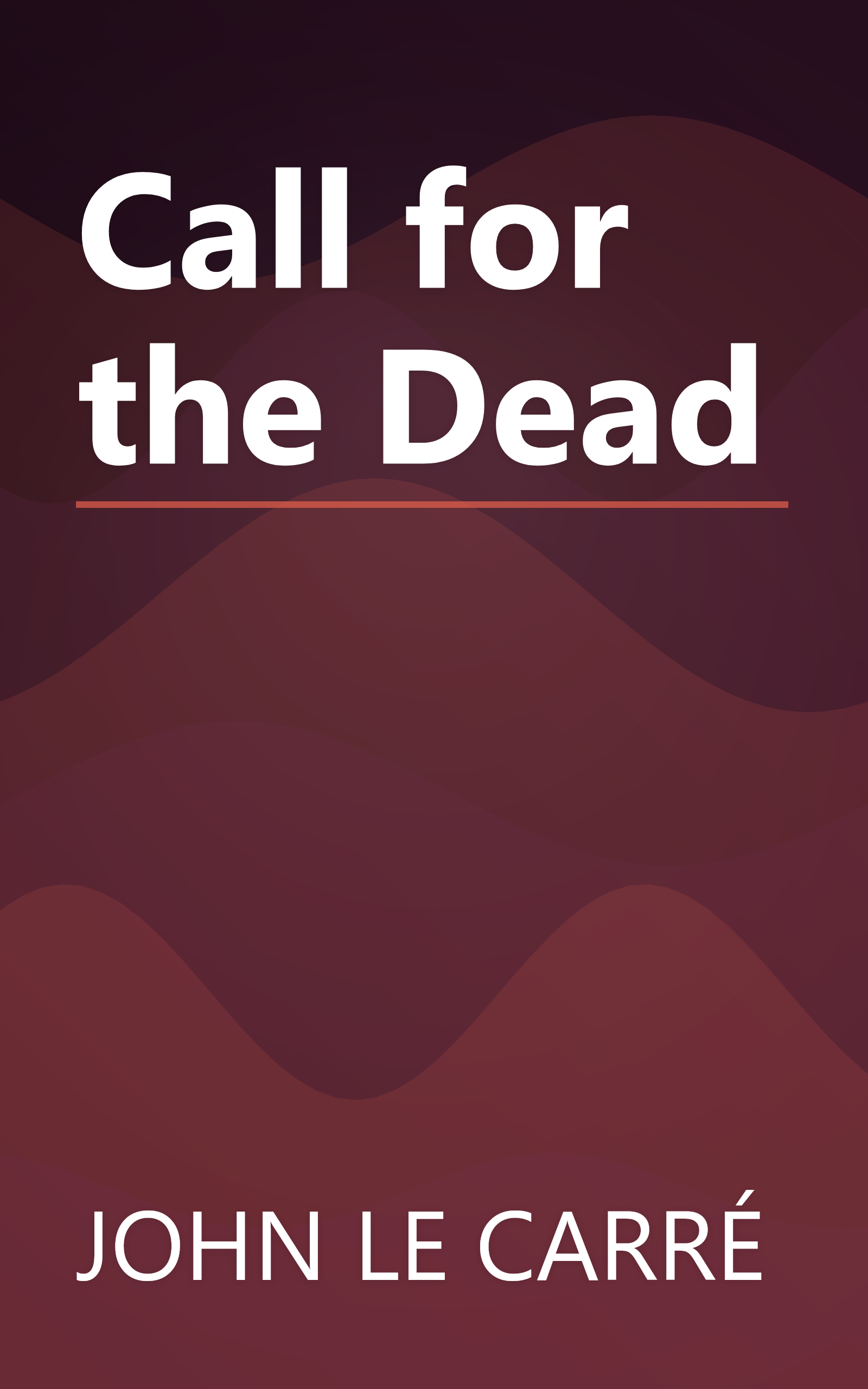 Call for the Dead book cover