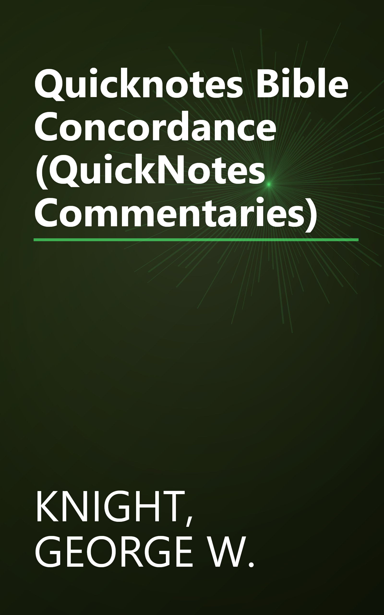 Quicknotes Bible Concordance (QuickNotes Commentaries) book cover