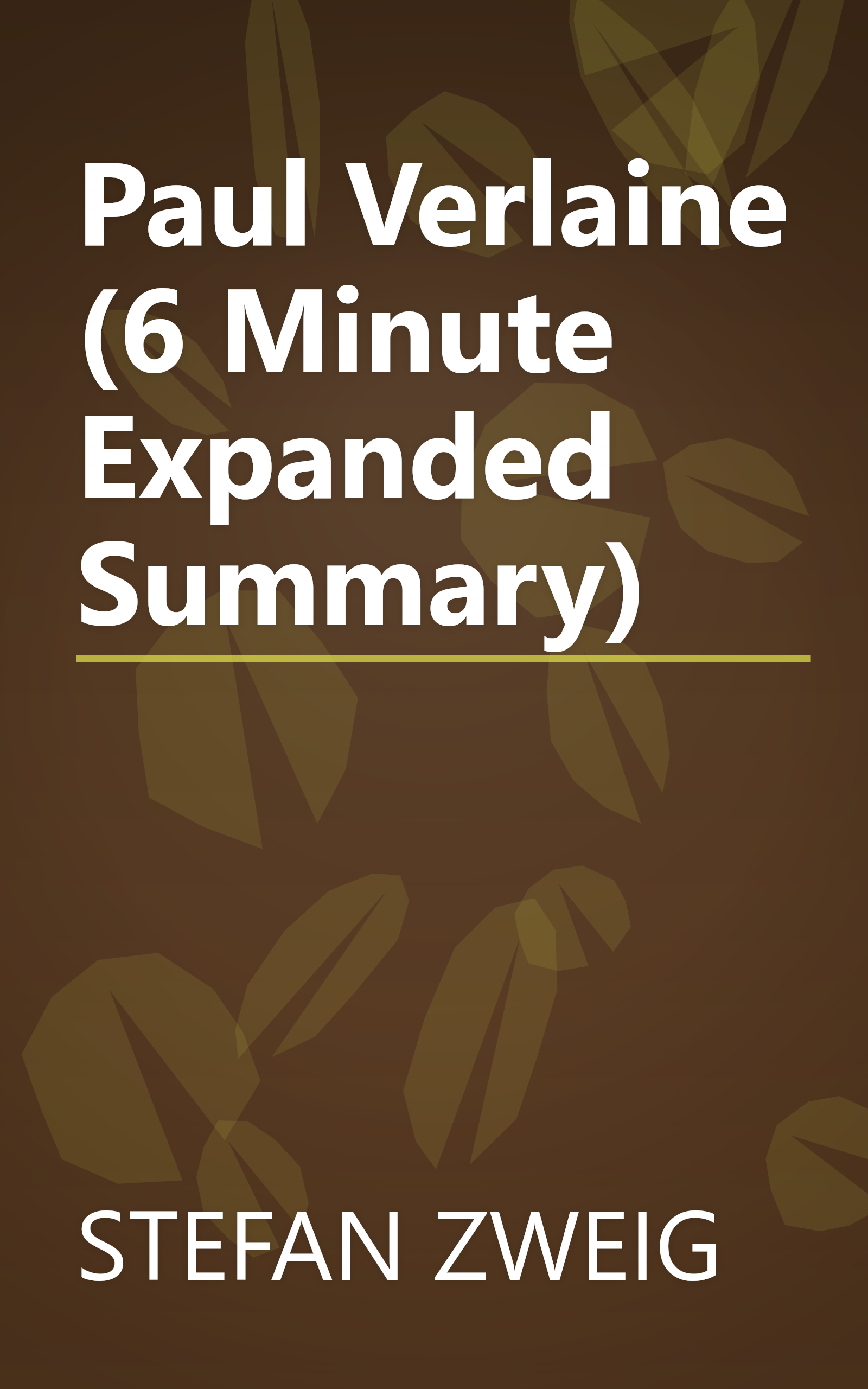 Paul Verlaine (6 Minute   Expanded Summary) book cover