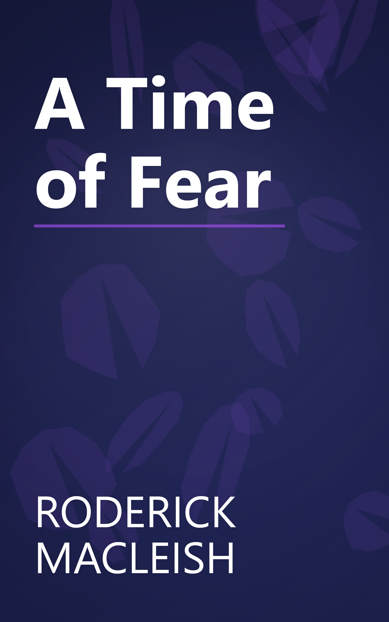 A Time of Fear book cover