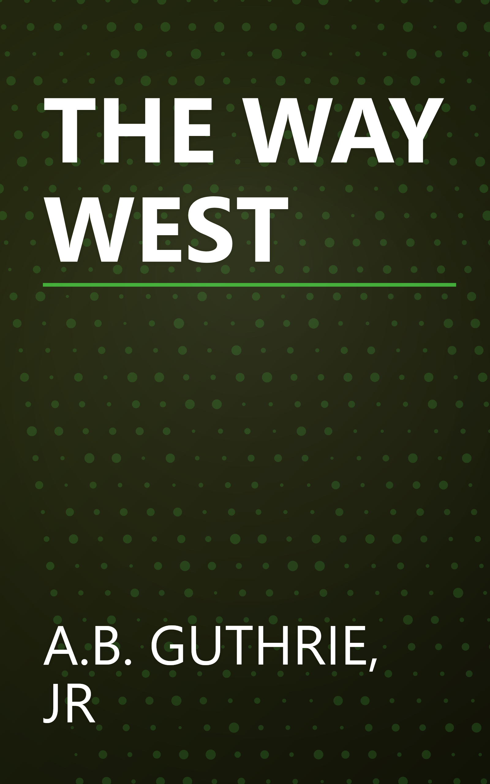 THE WAY WEST book cover