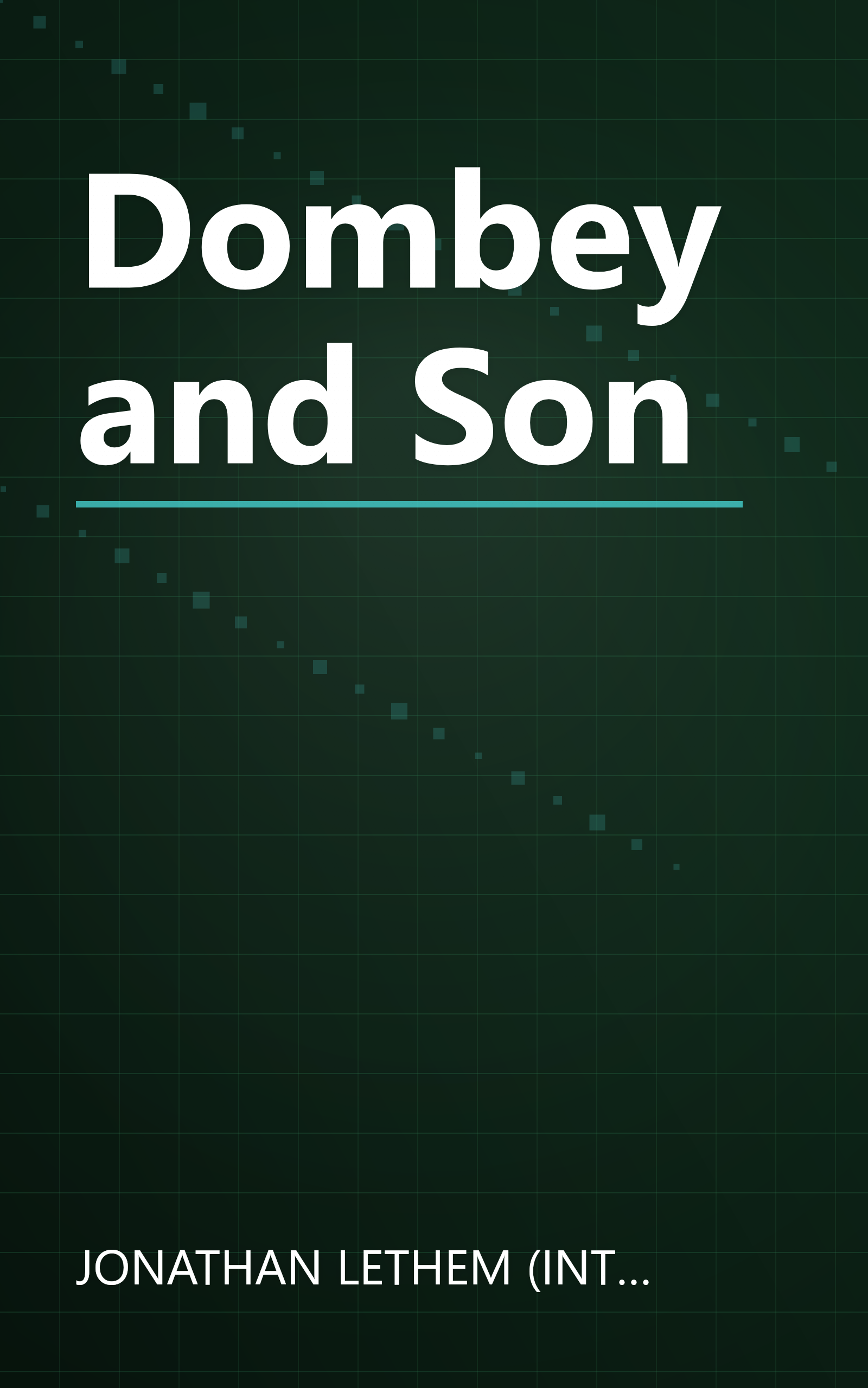 Dombey and Son book cover