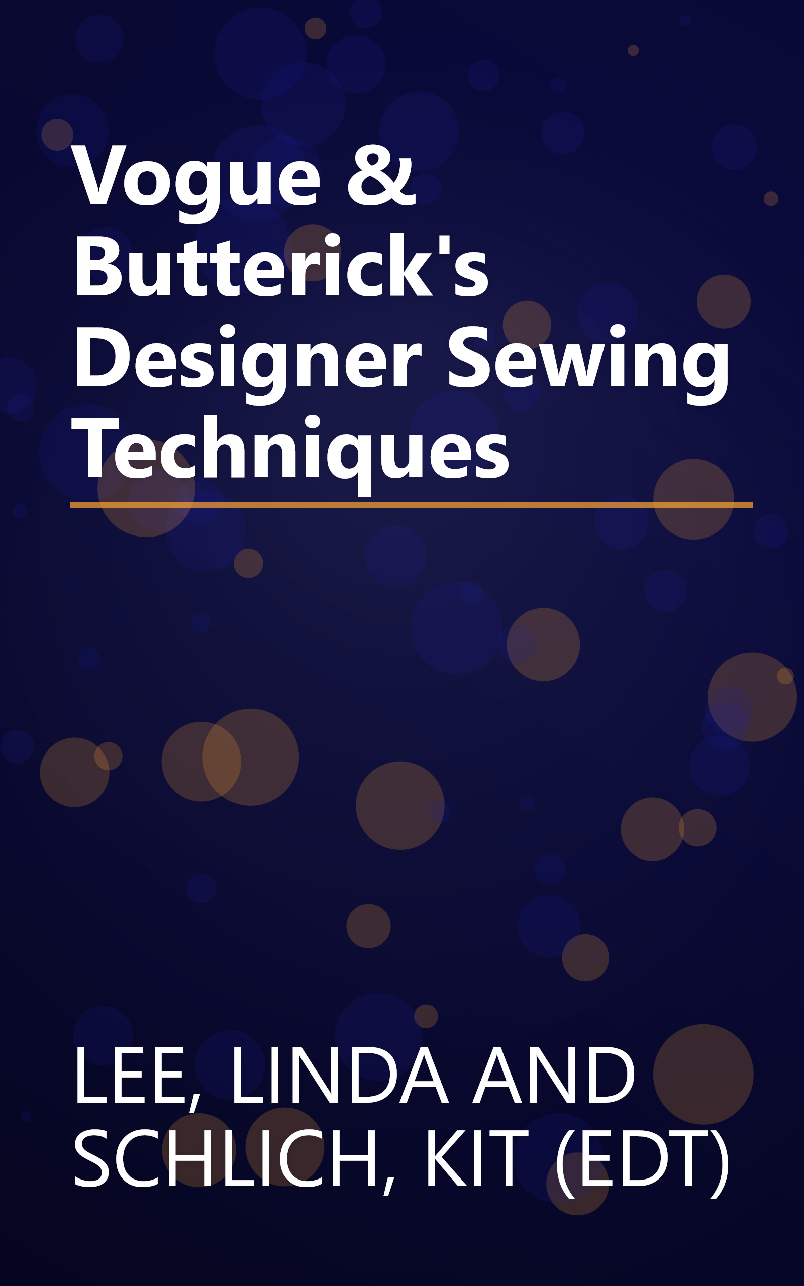 Vogue & Butterick's Designer Sewing Techniques book cover