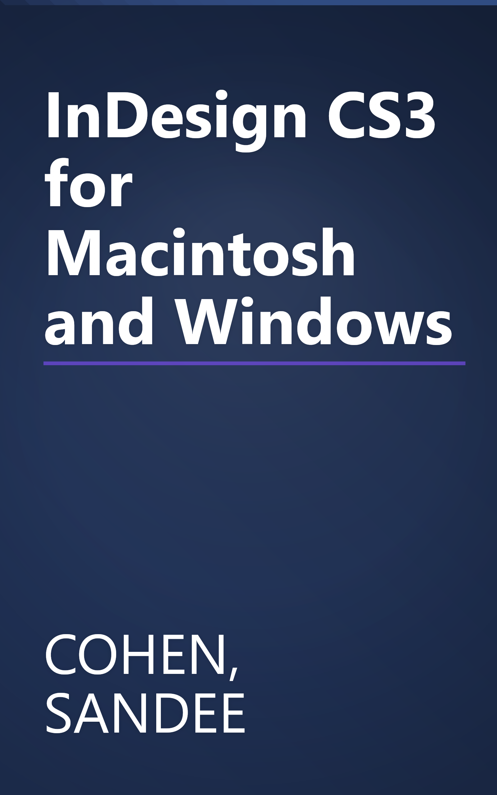InDesign CS3 for Macintosh and Windows book cover