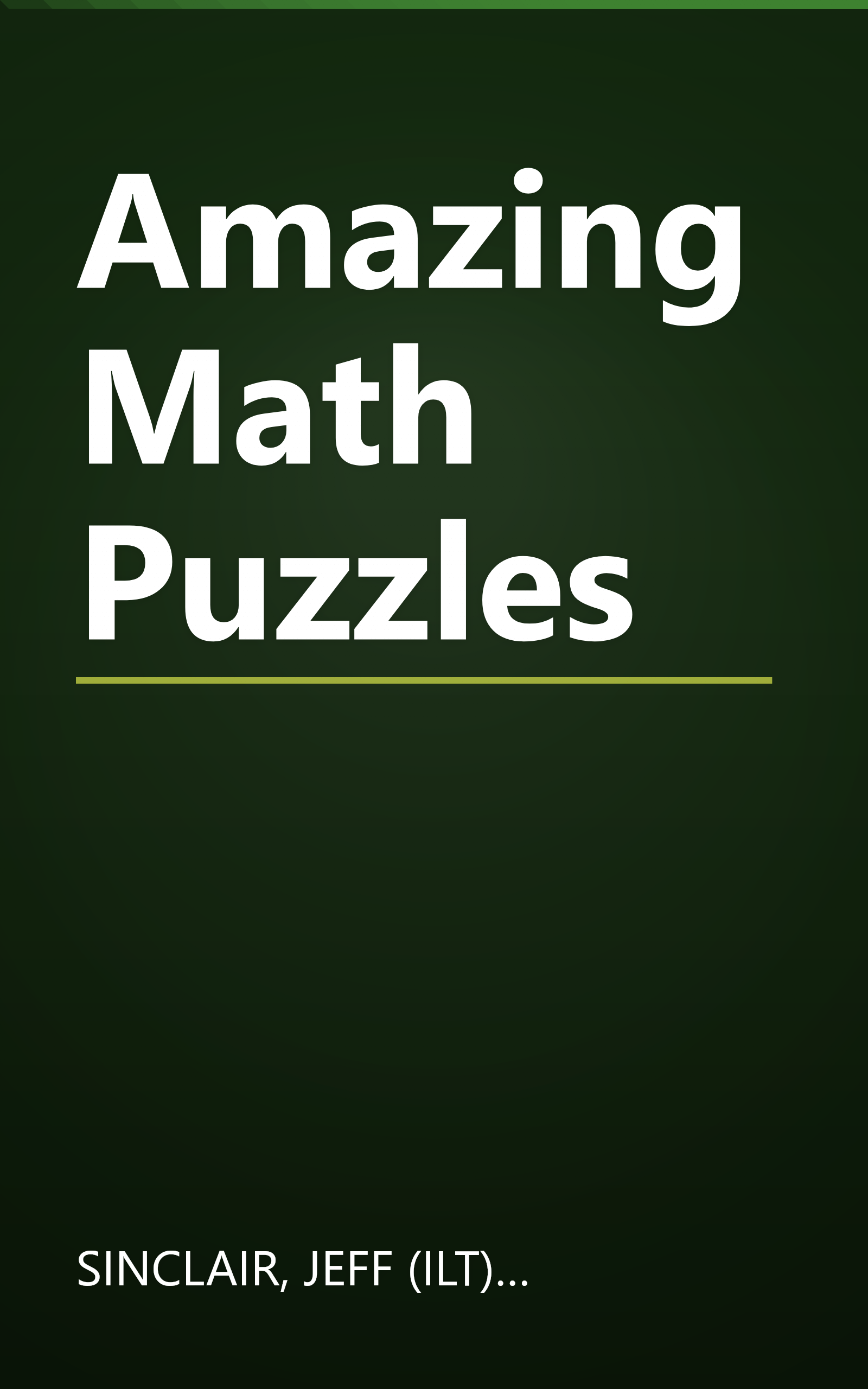 Amazing Math Puzzles book cover