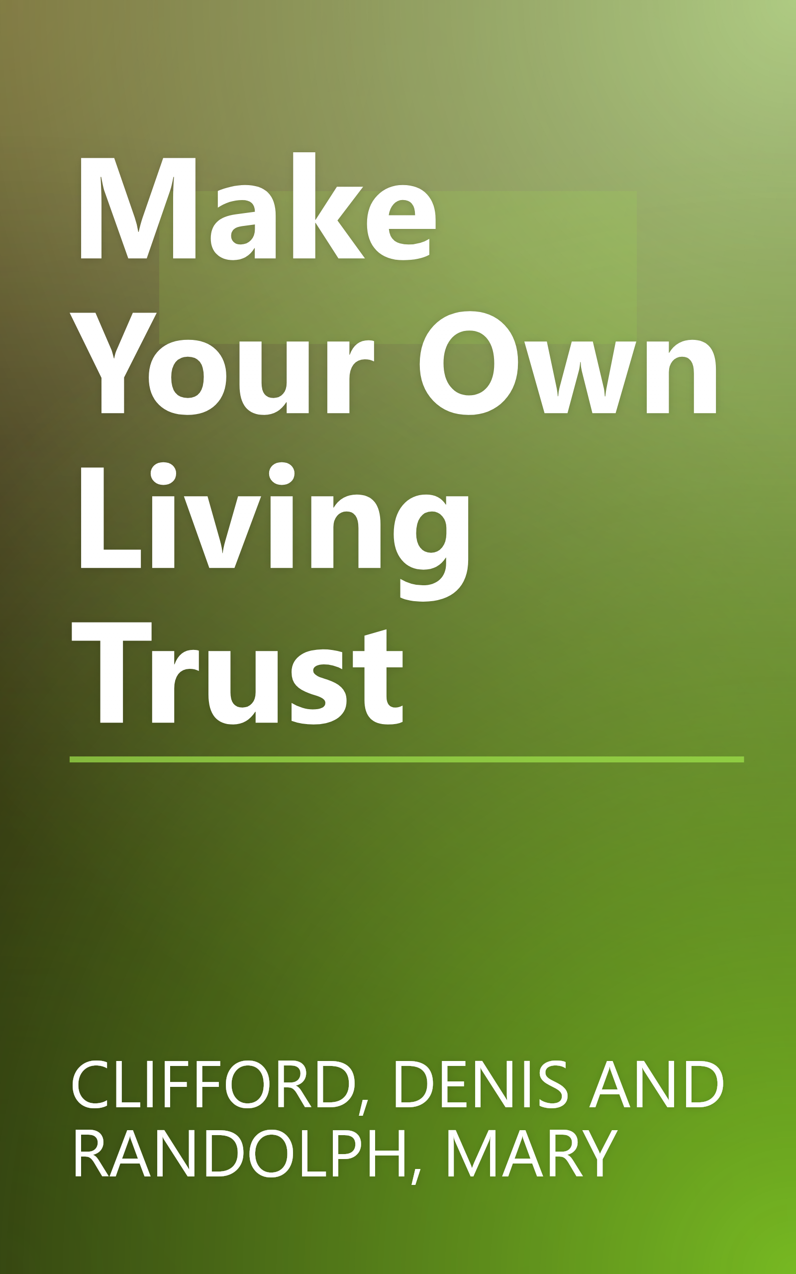 Make Your Own Living Trust book cover