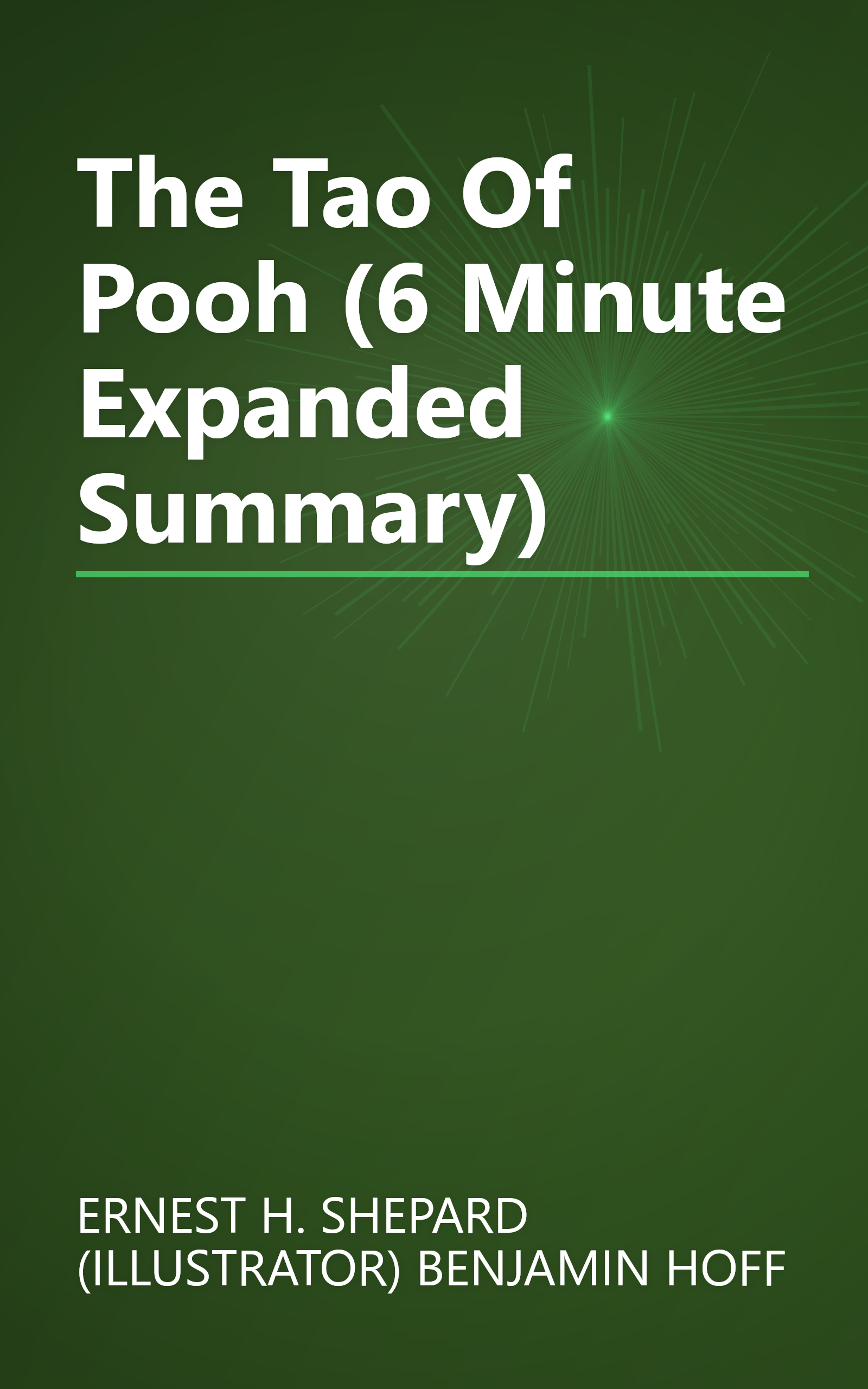 The Tao Of Pooh (6 Minute   Expanded Summary) book cover
