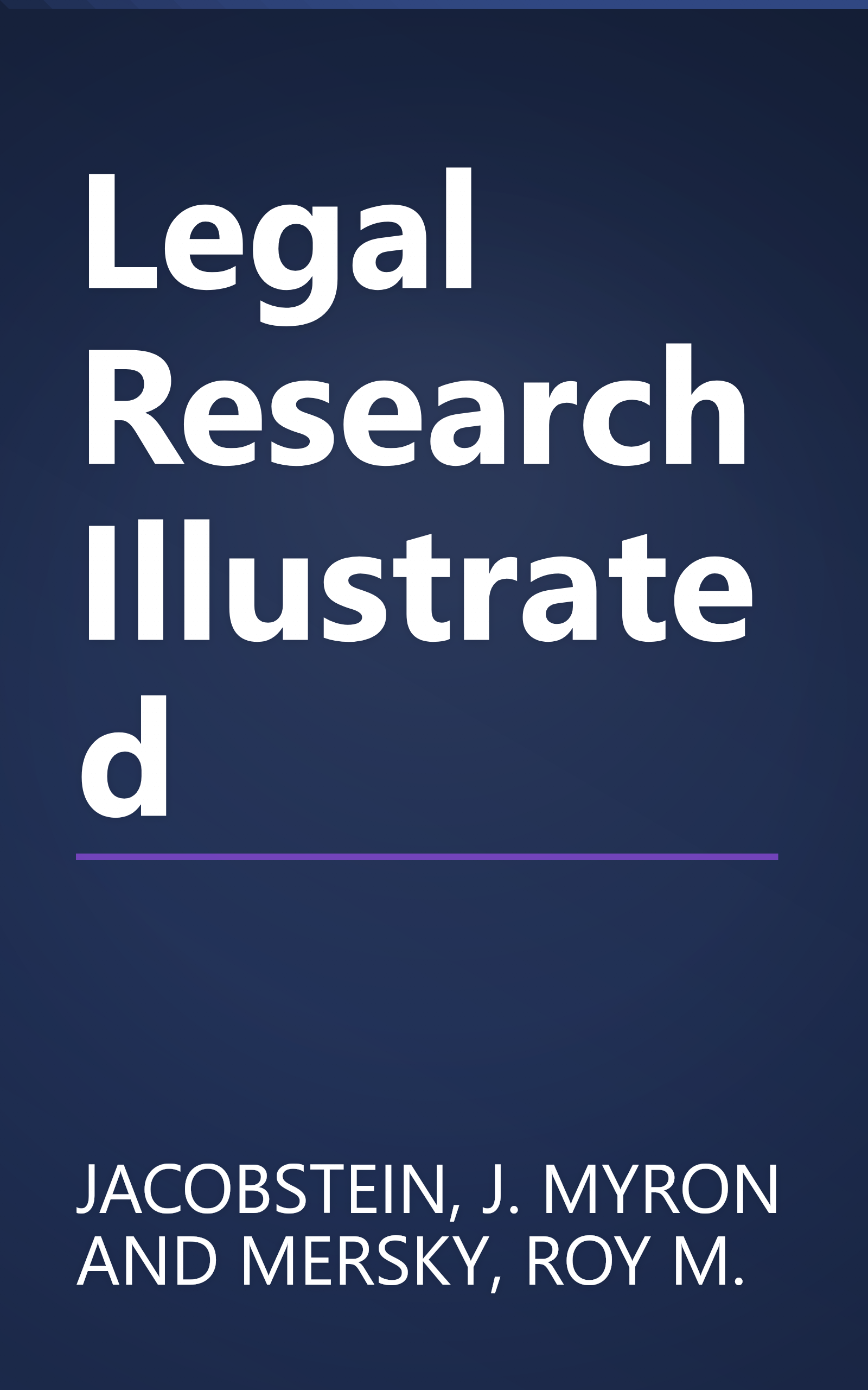 Legal Research Illustrated book cover