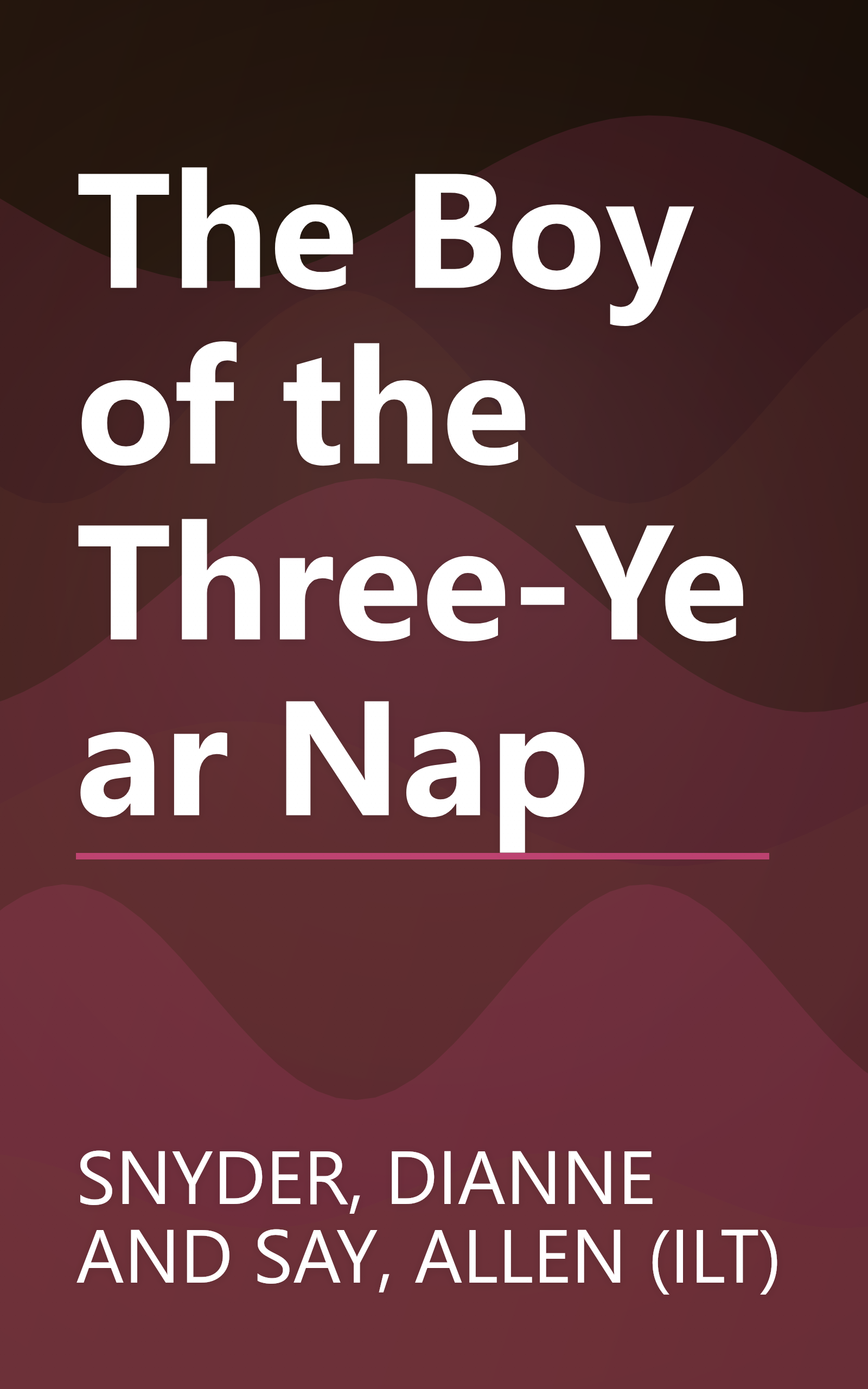 The Boy of the Three-Year Nap book cover