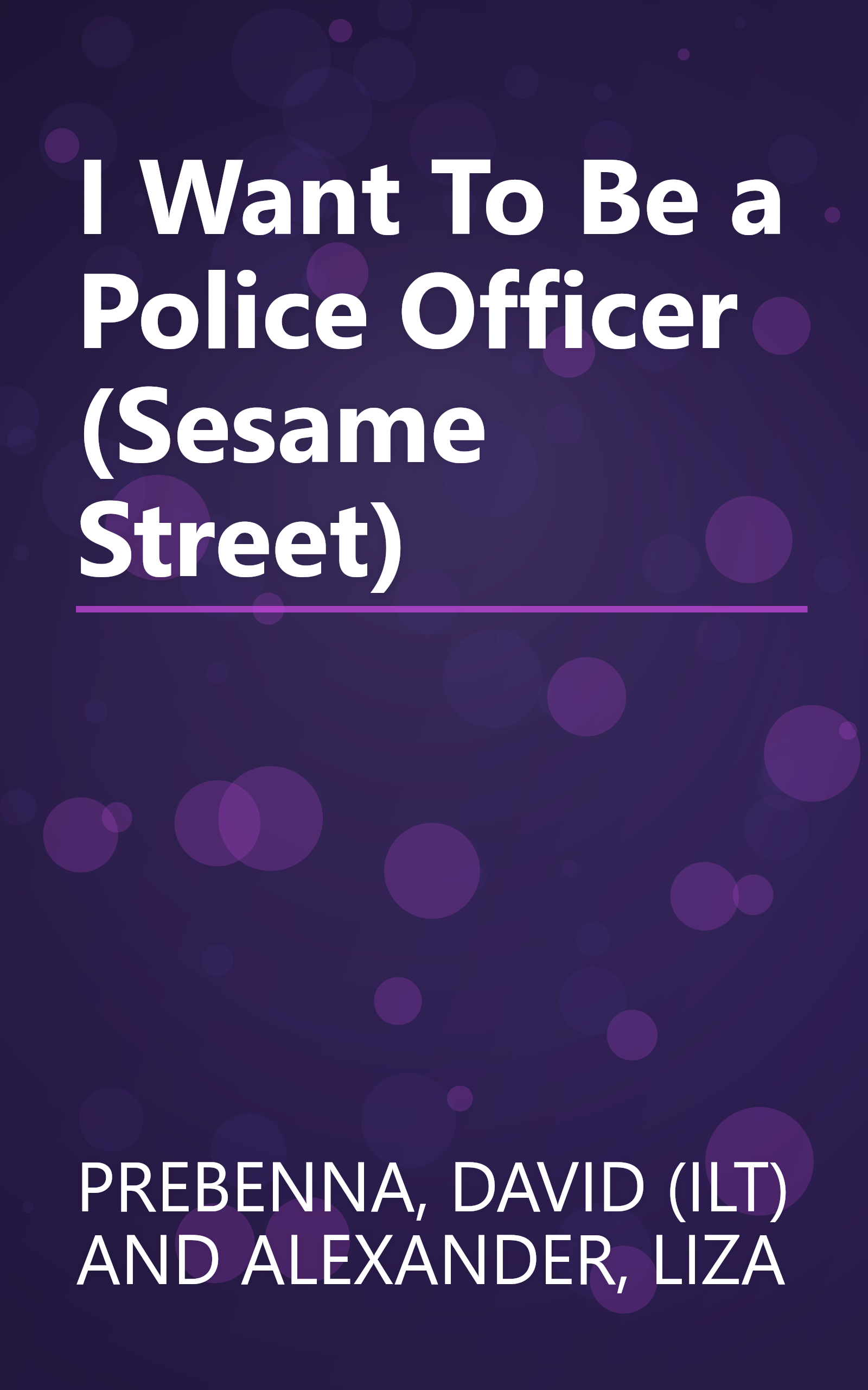 I Want To Be a Police Officer (Sesame Street) book cover