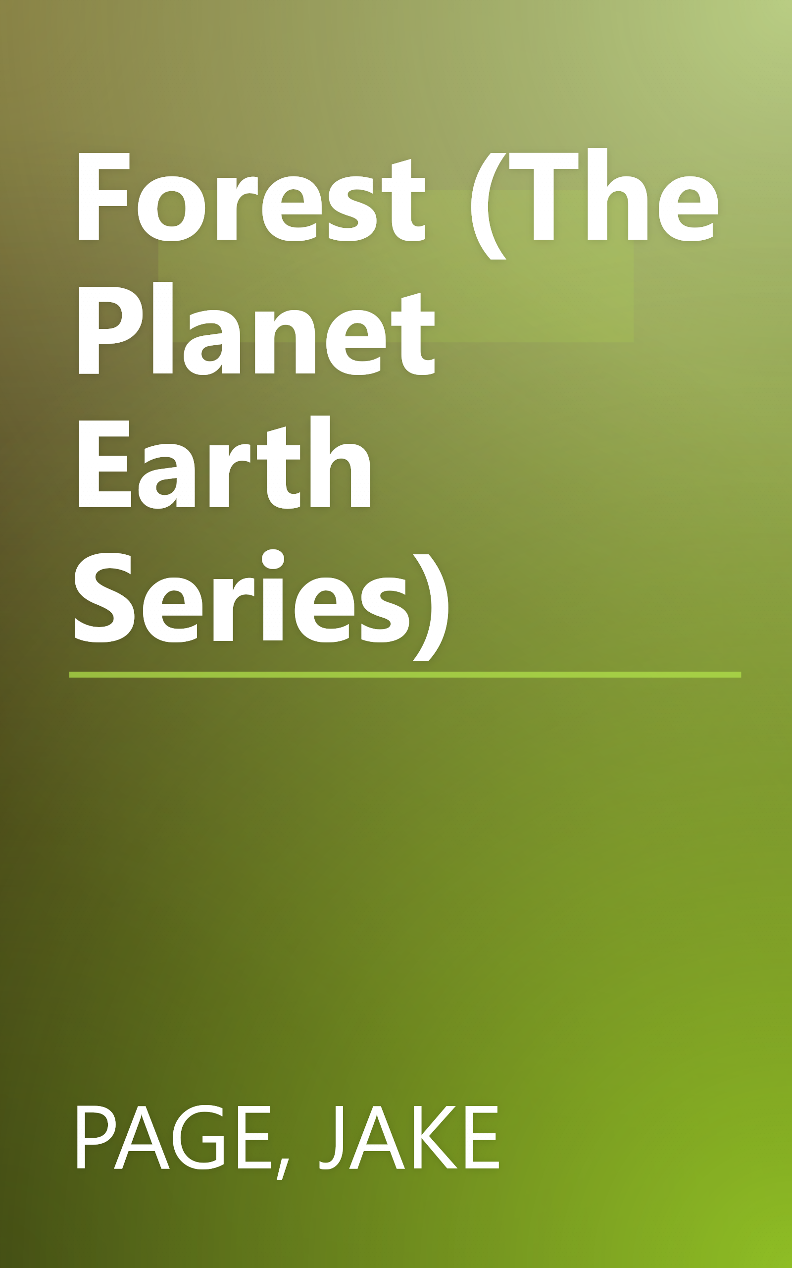 Forest (The Planet Earth Series) book cover