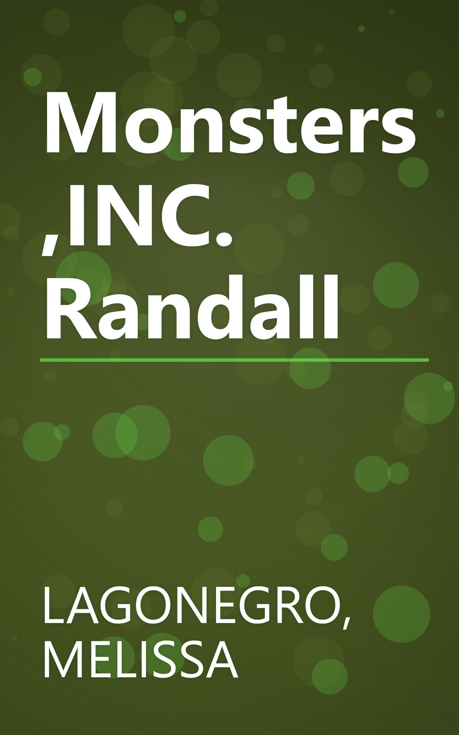 Monsters ,INC. Randall book cover