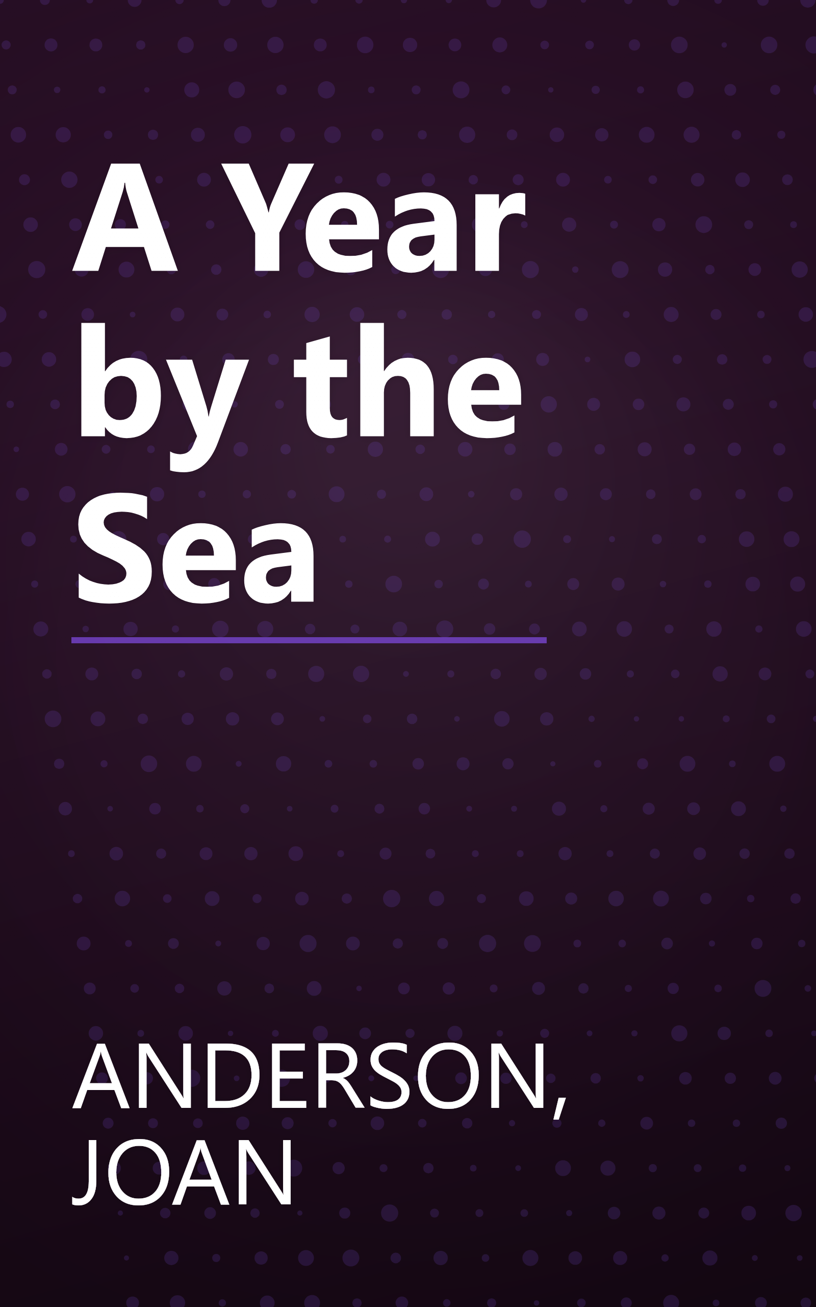 A Year by the Sea book cover