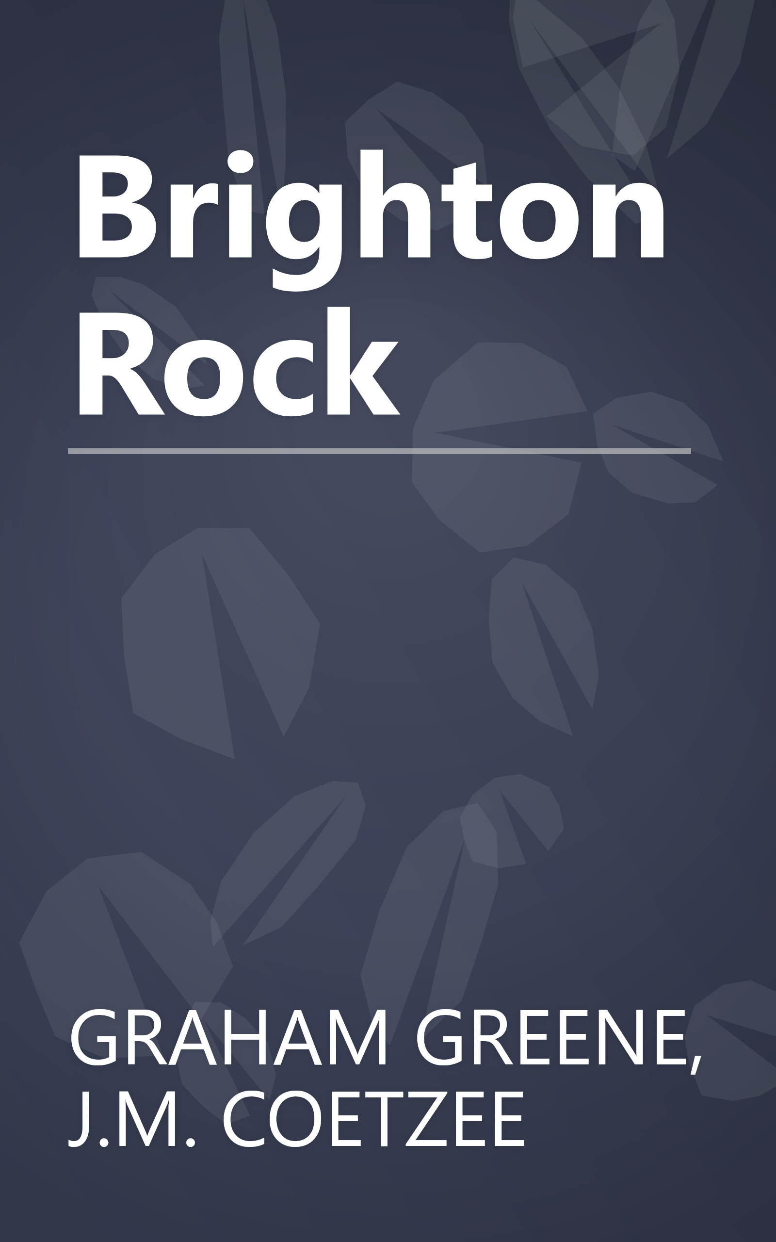 Brighton Rock book cover