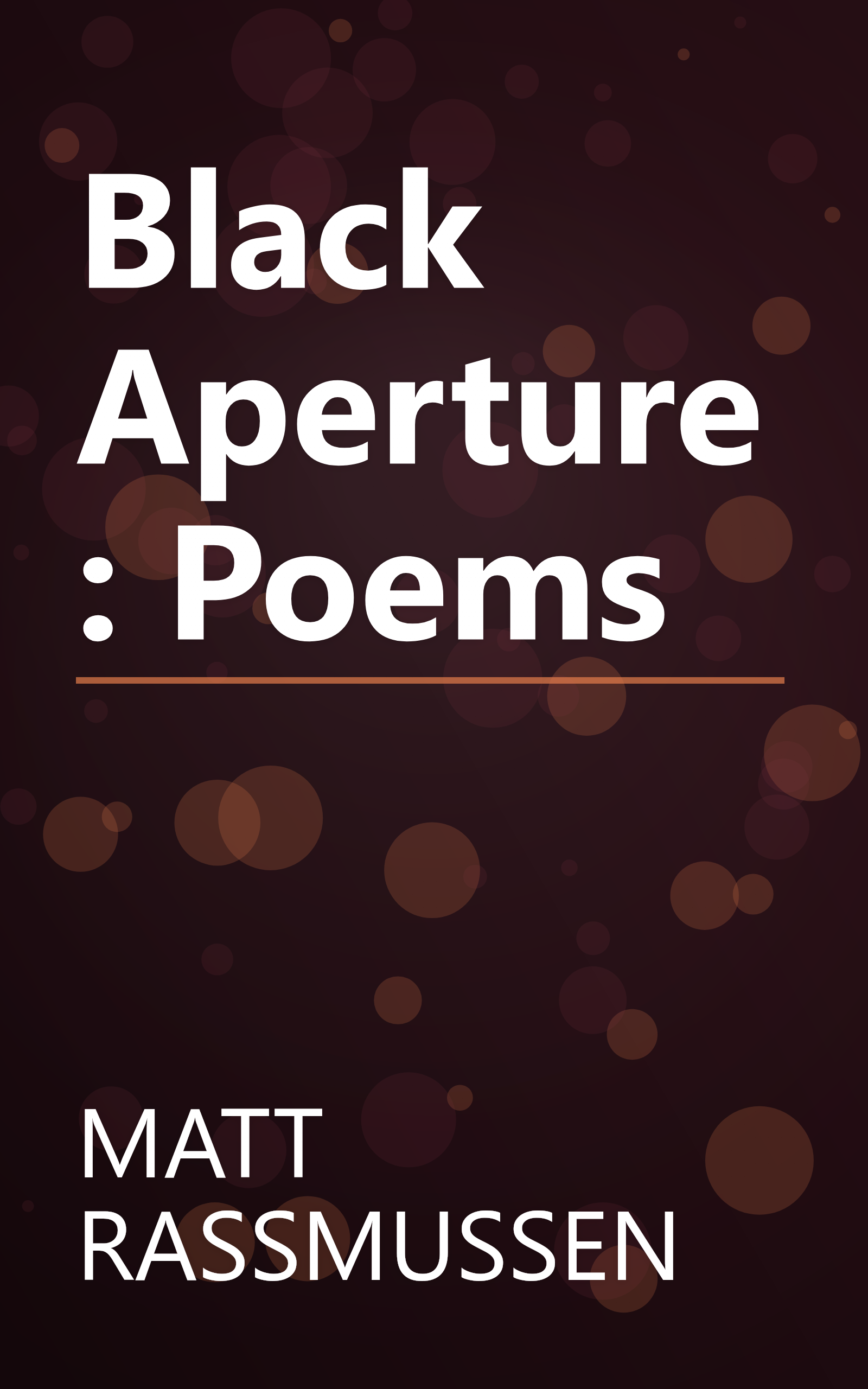 Black Aperture: Poems book cover