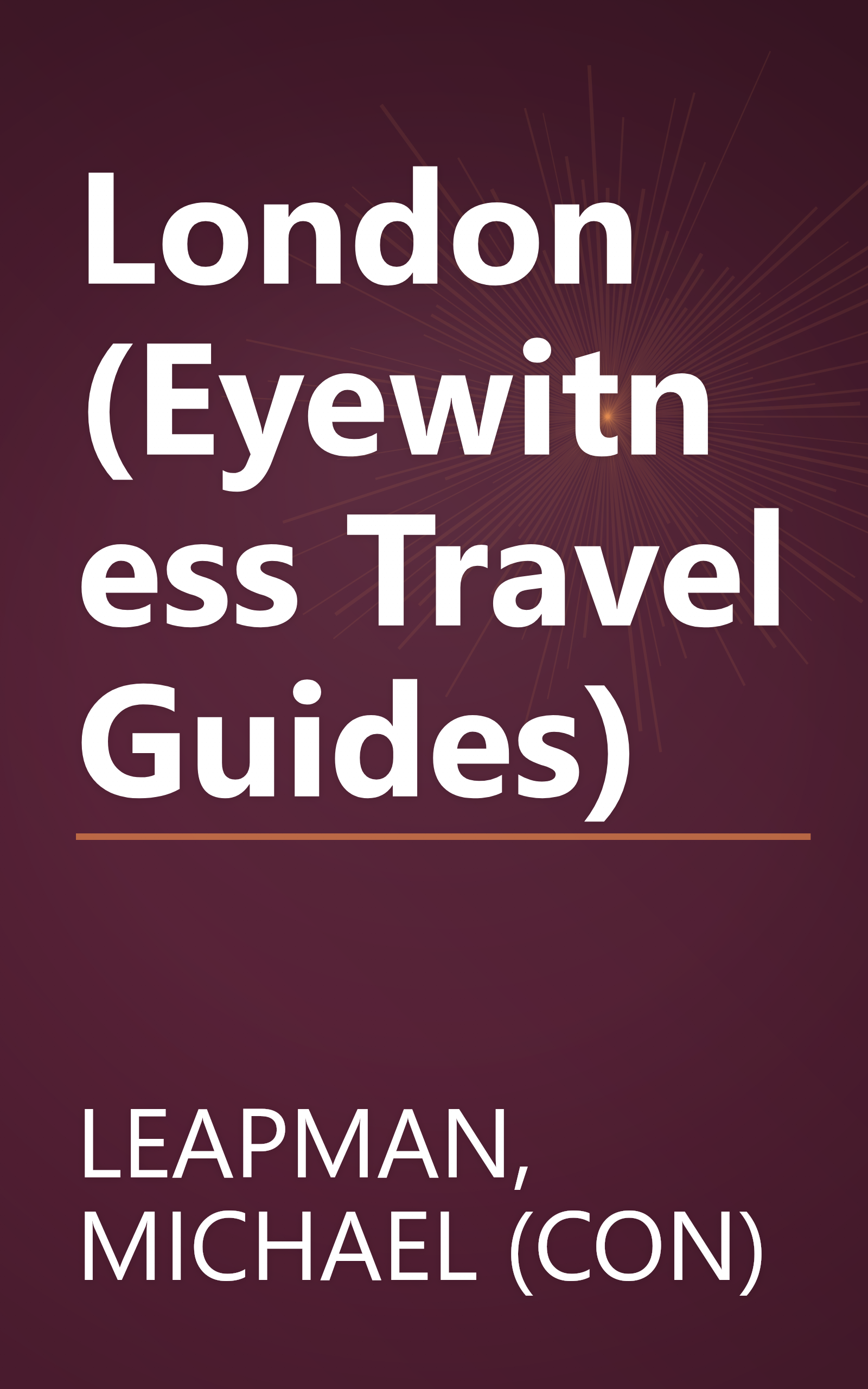 London (Eyewitness Travel Guides) book cover