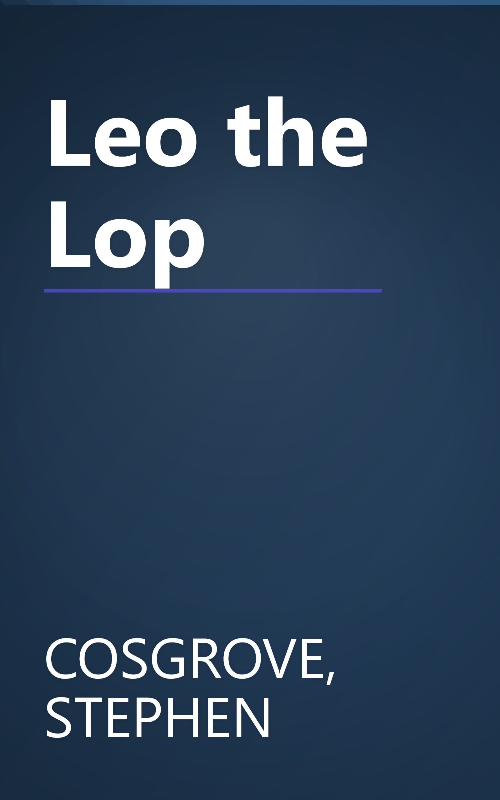 Leo the Lop book cover