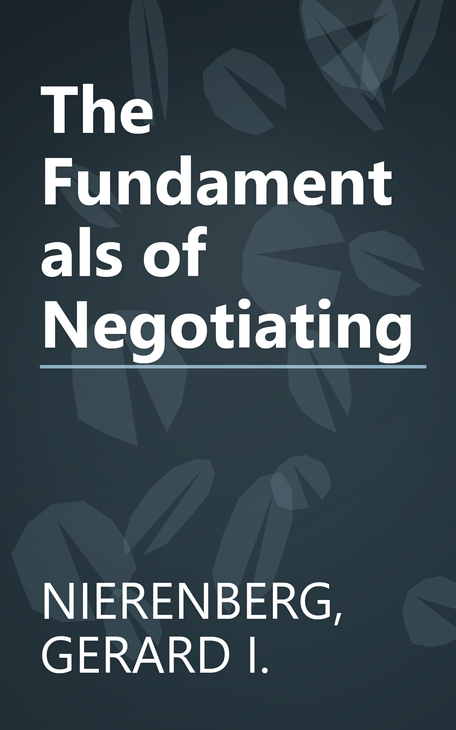 The Fundamentals of Negotiating book cover