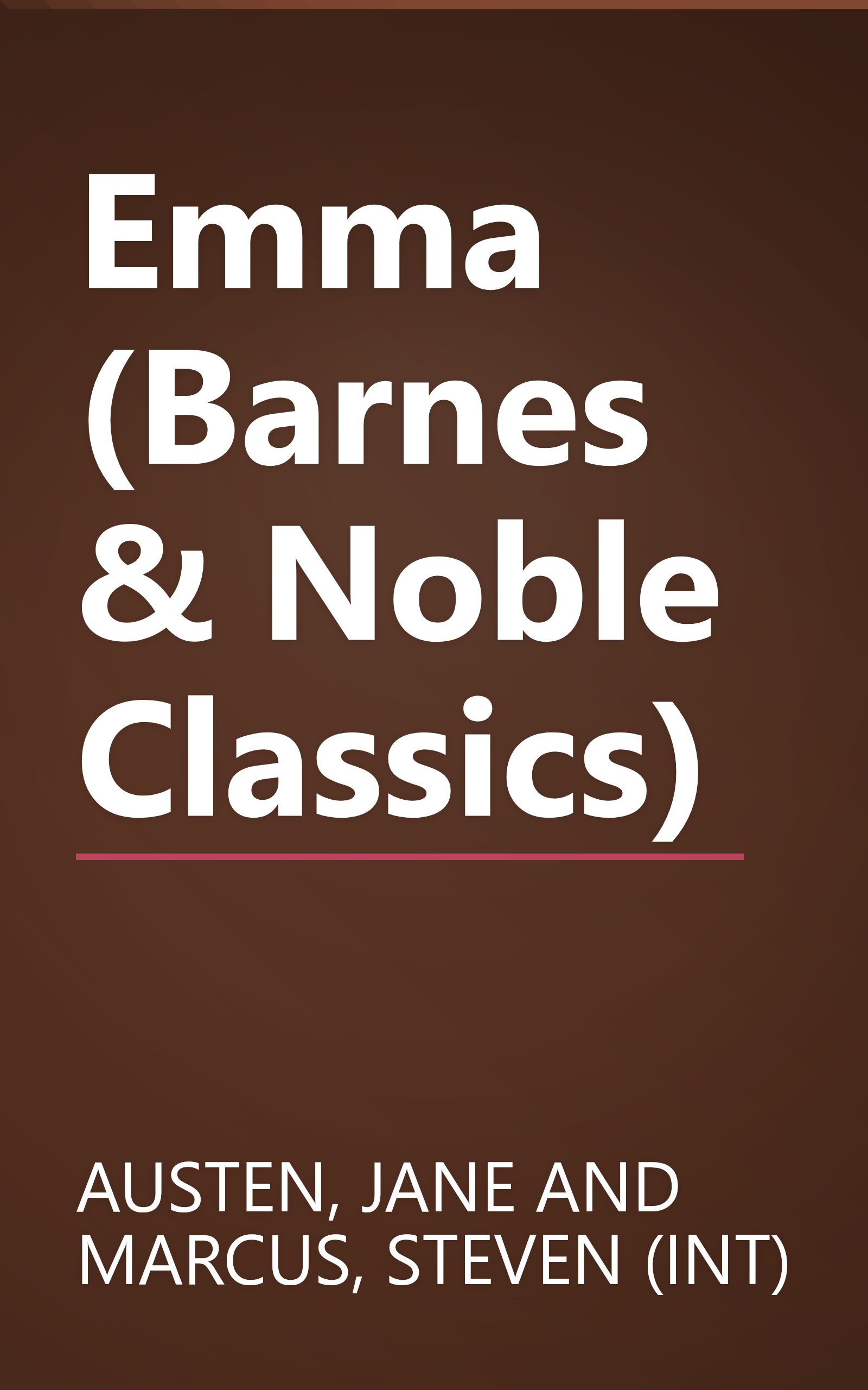 Emma (Barnes & Noble Classics) book cover