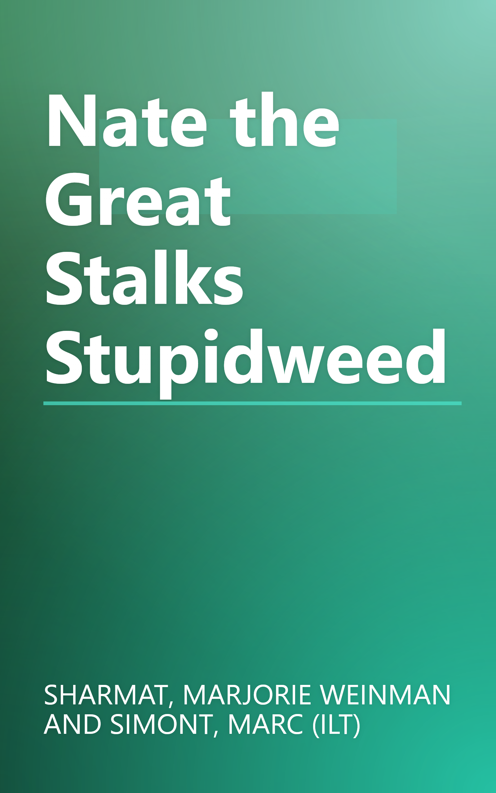 Nate the Great Stalks Stupidweed book cover
