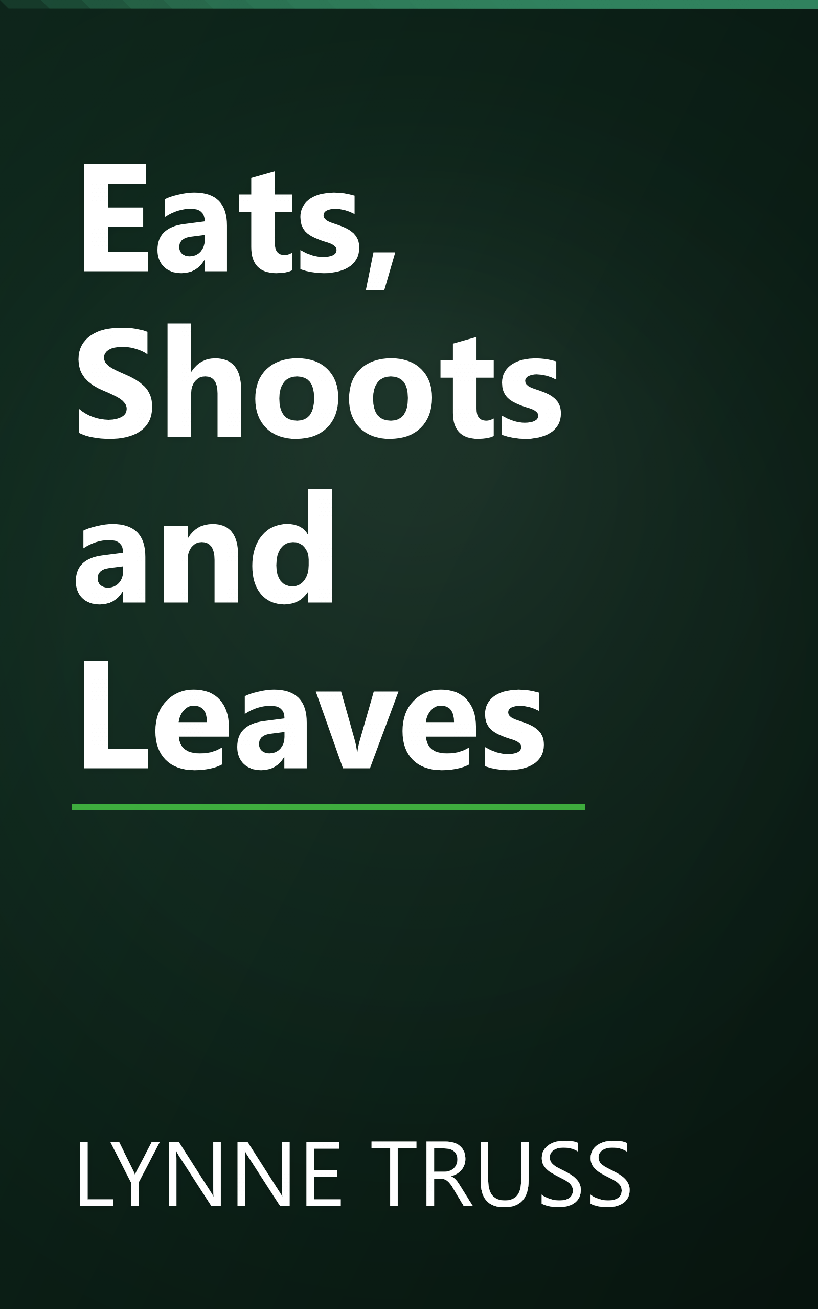 Eats, Shoots and Leaves book cover