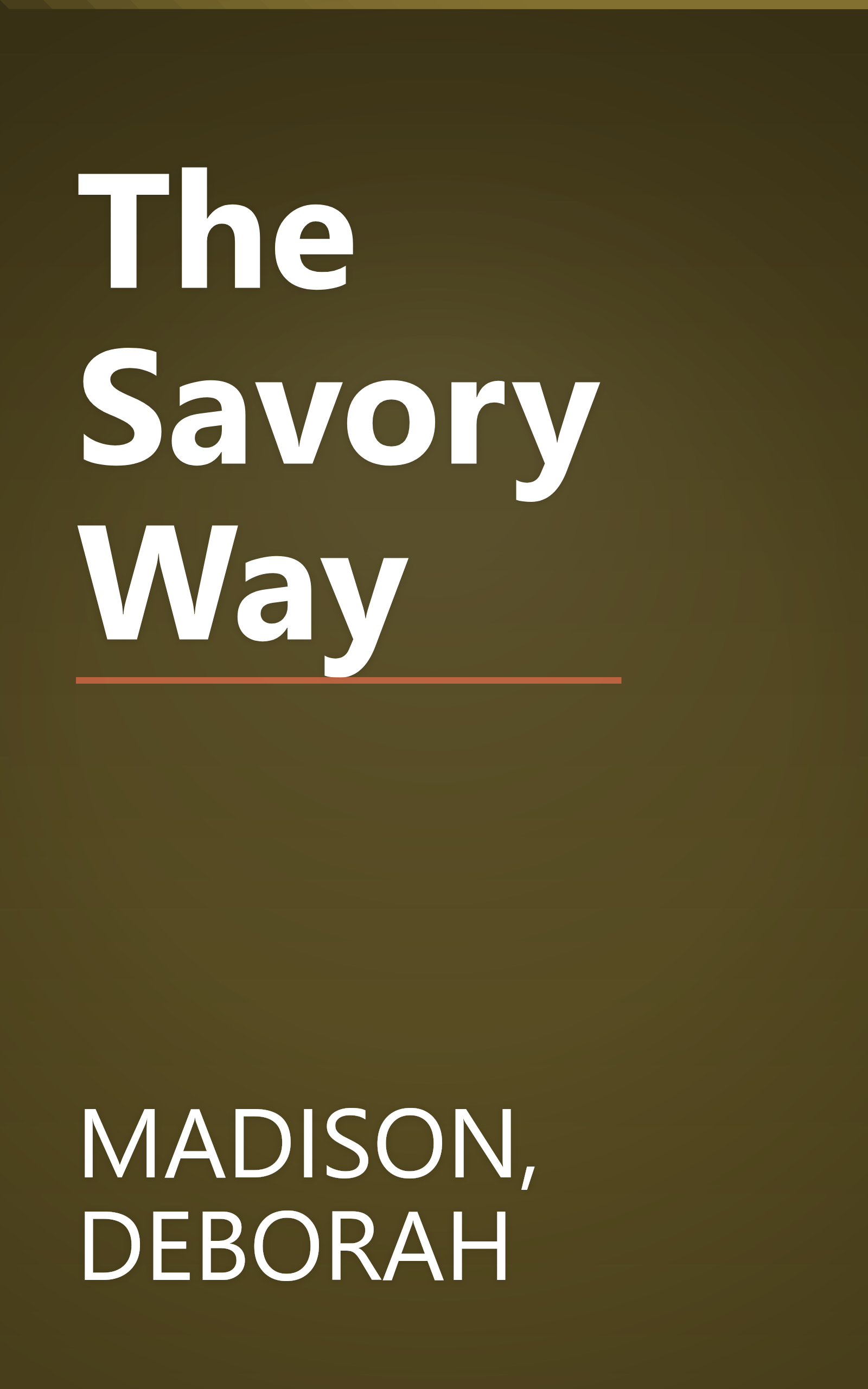 The Savory Way book cover