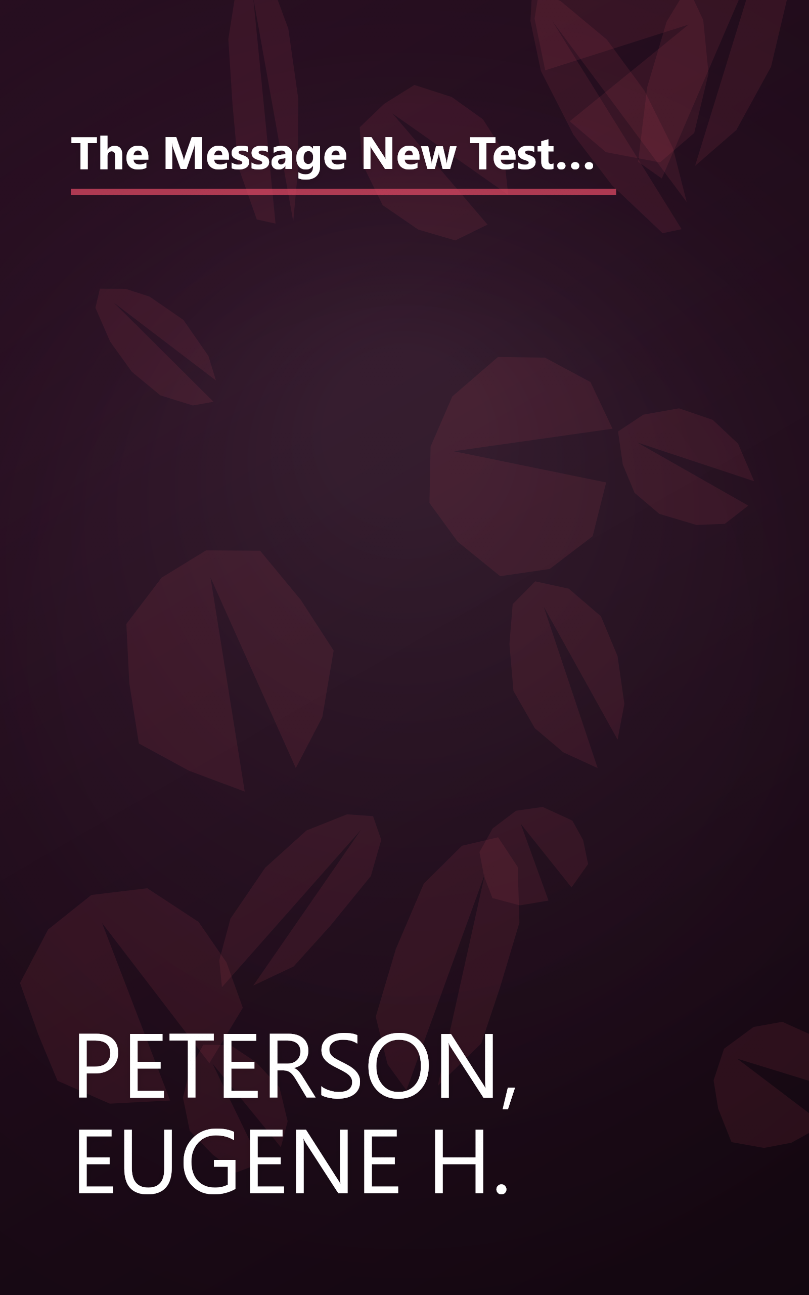 The Message New Testament with Psalms and Proverbs, Pocket (Softcover, Boardwalk Sunrise): The New Testament in Contemporary Language book cover