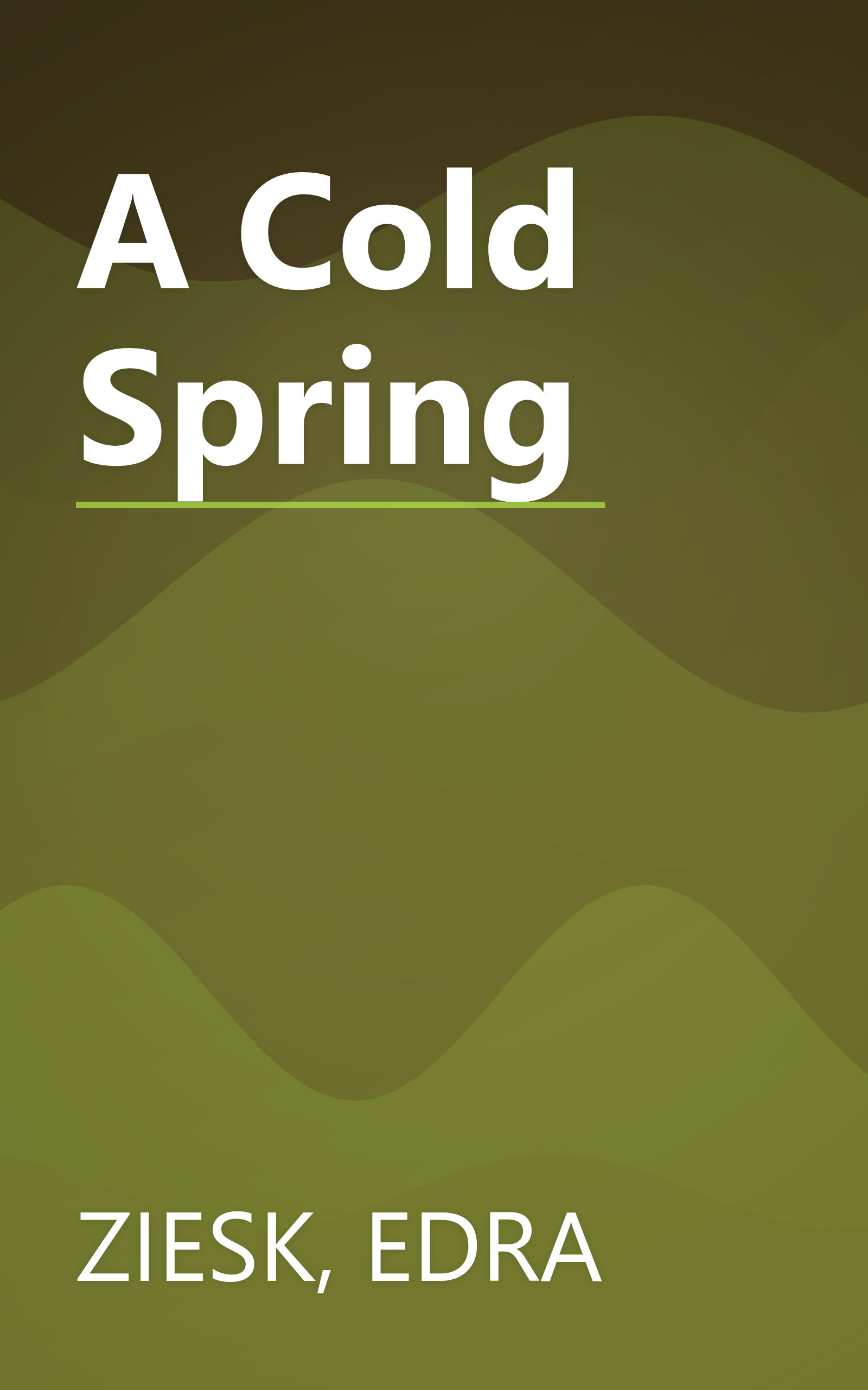 A Cold Spring book cover