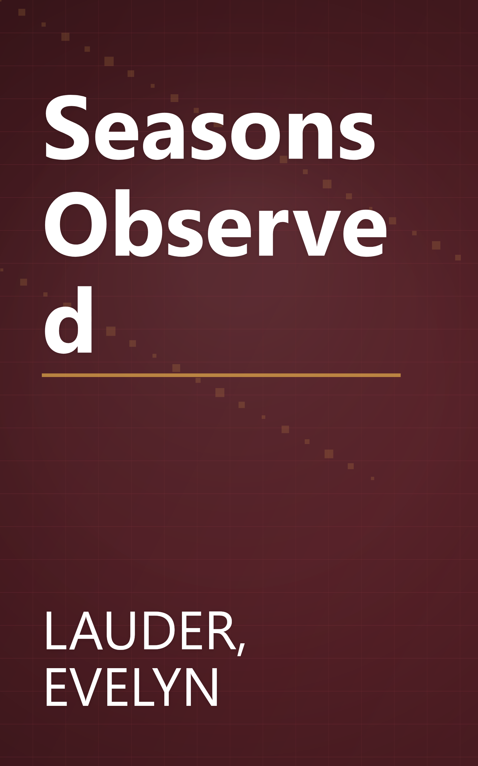Seasons Observed book cover
