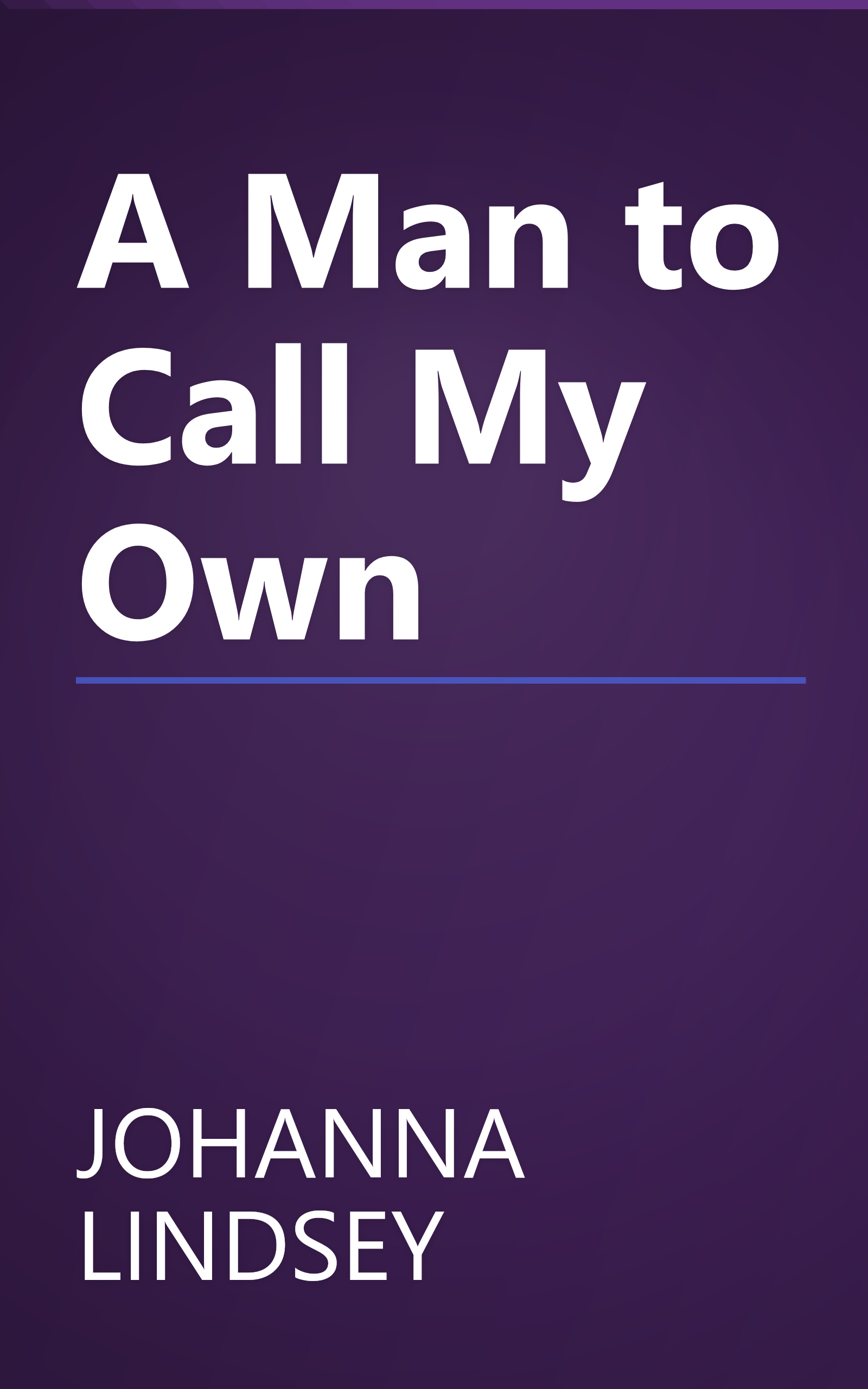 A Man to Call My Own book cover