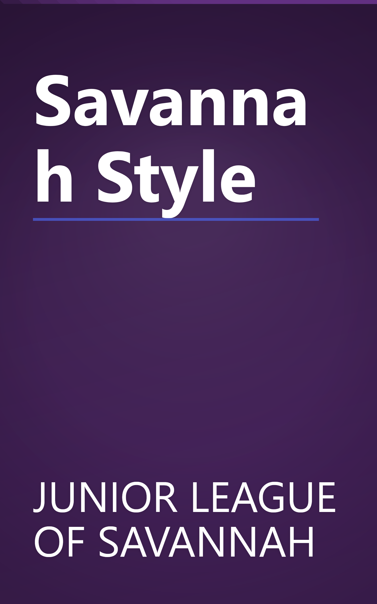Savannah Style book cover
