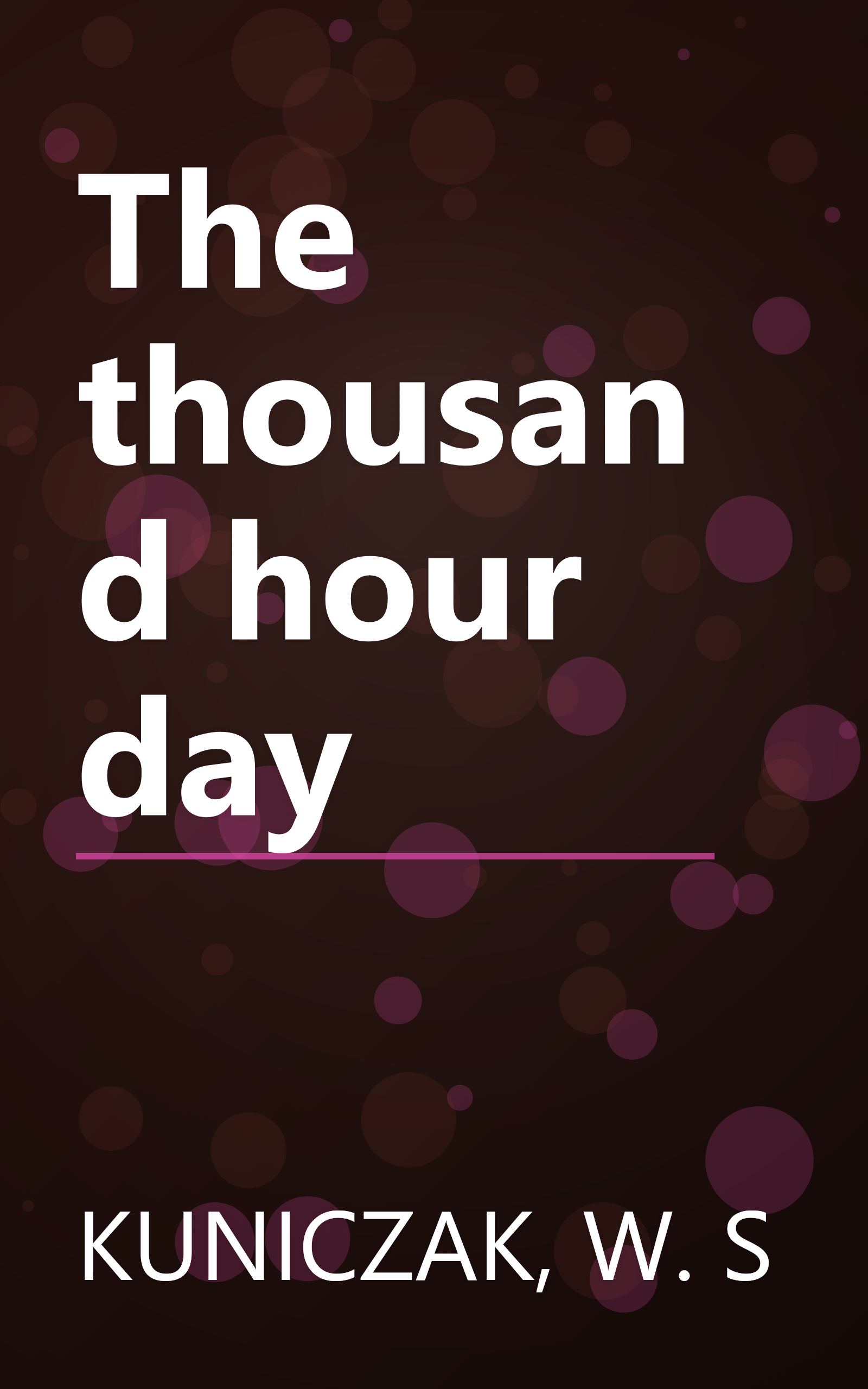 The thousand hour day book cover