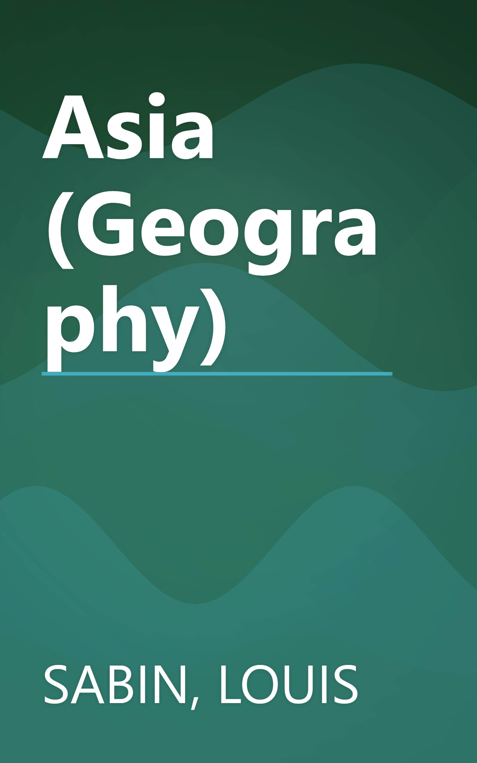 Asia (Geography) book cover