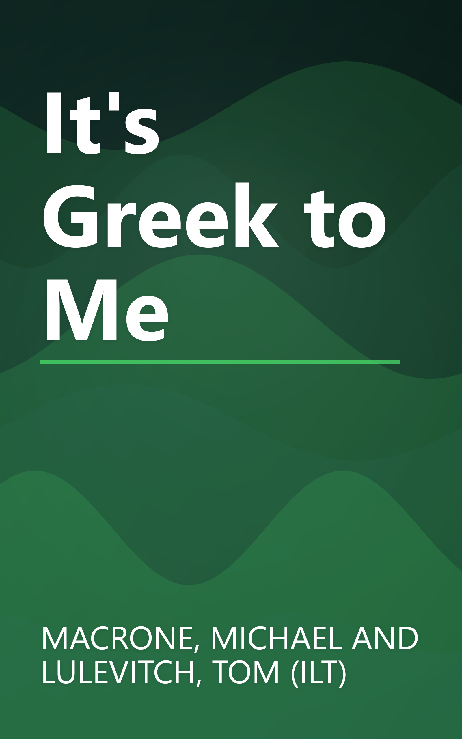 It's Greek to Me book cover