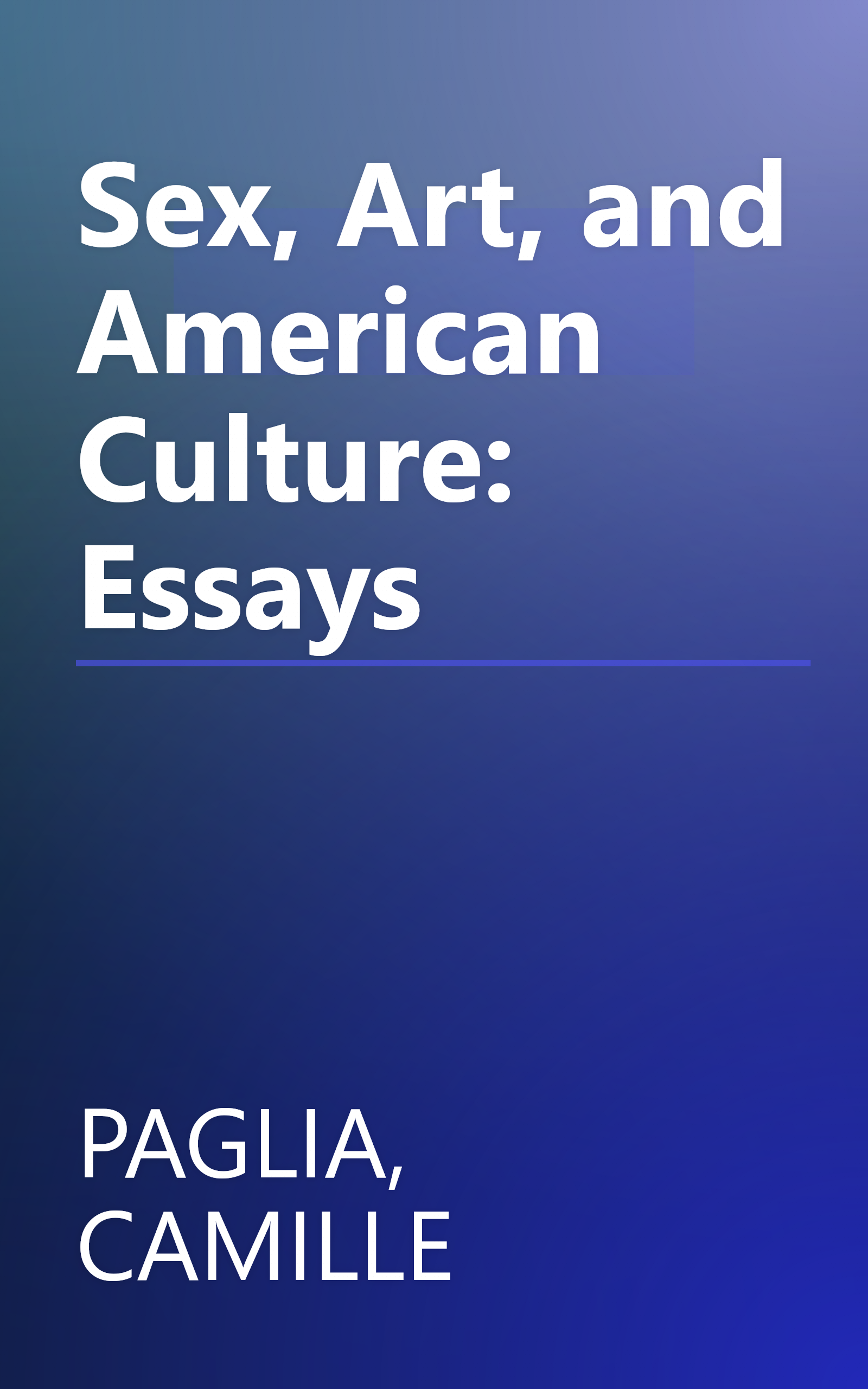 Sex, Art, and American Culture: Essays book cover